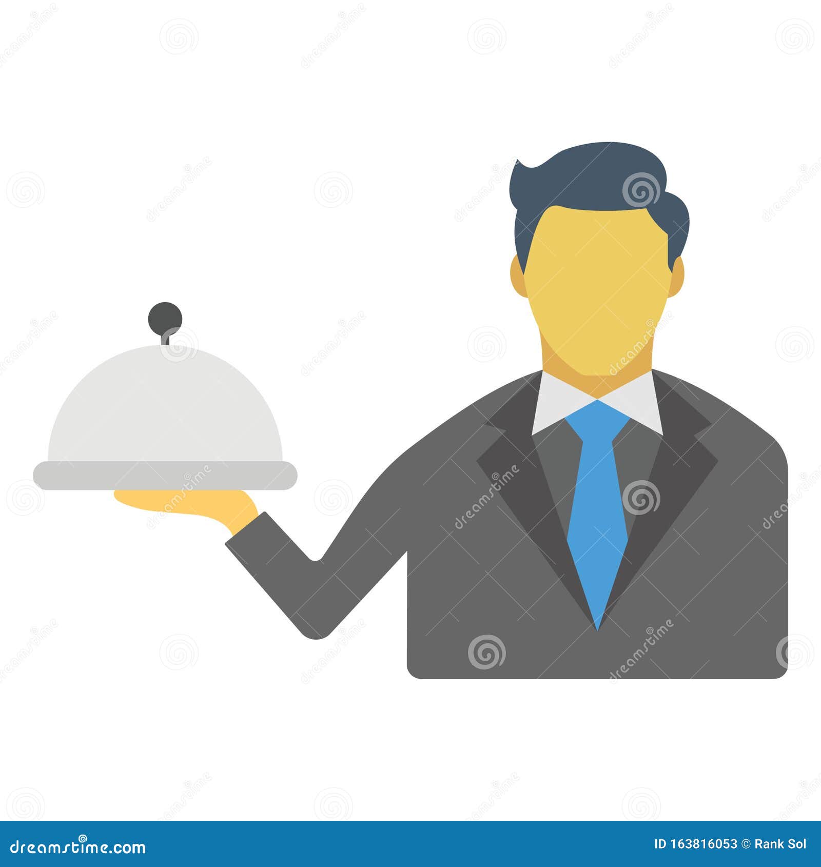 Butler Color Vector Icon Isolated and Fully Editable Stock Vector ...