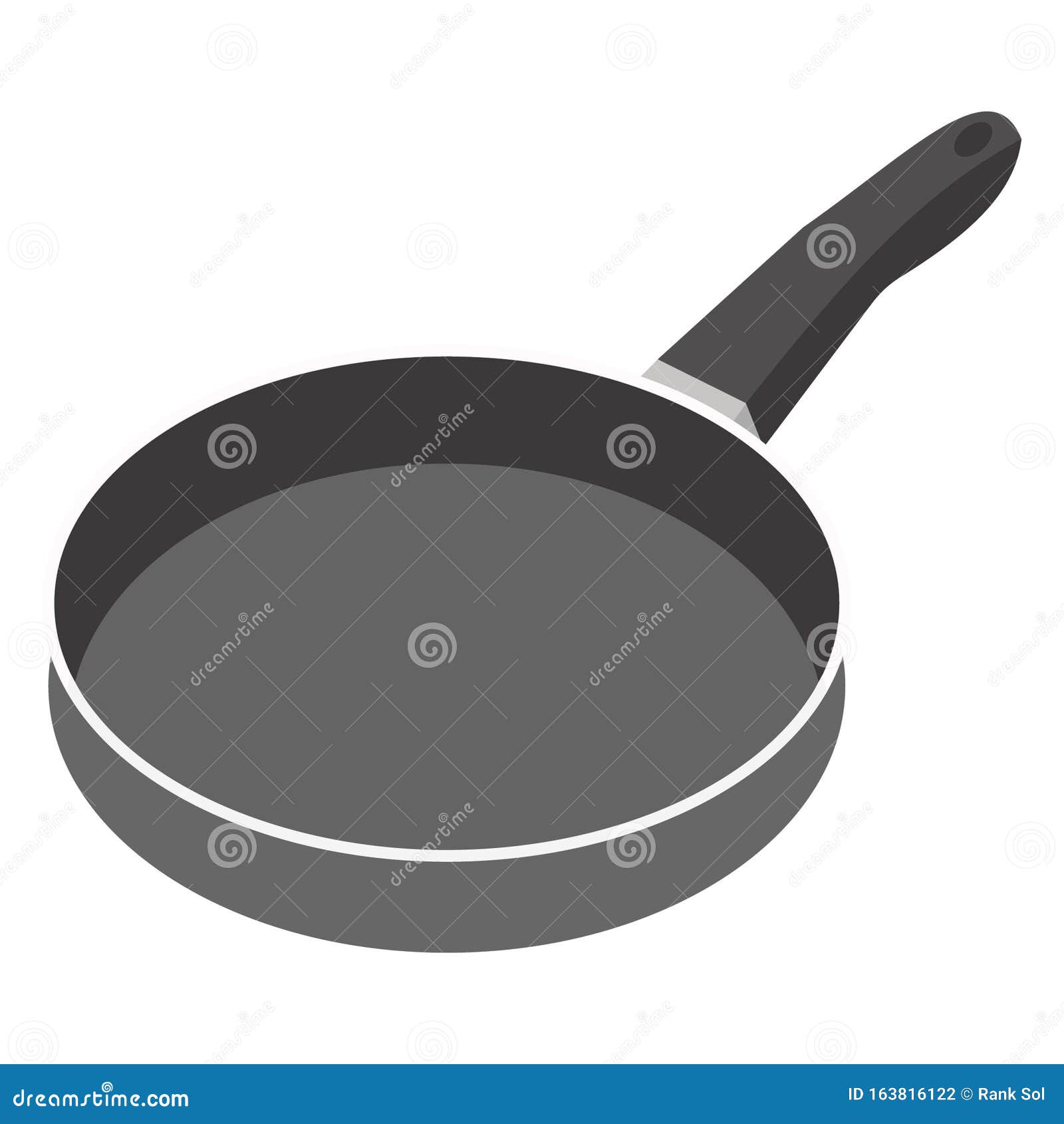 Bakelite Pan Color Vector Icon Isolated and Fully Editable Stock Vector ...