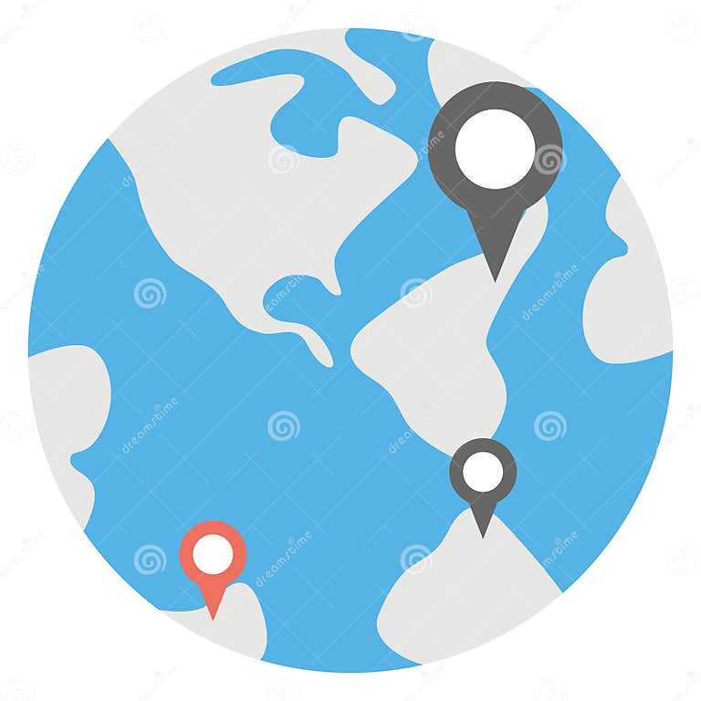 Destination Thumbnail Color Vector Icon Isolated and Fully Editable ...