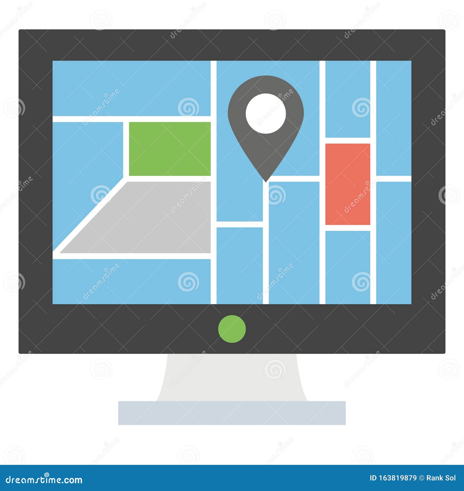 Gps Isolated Color Vector Icon Which Can Easily Modify or Edit Stock ...