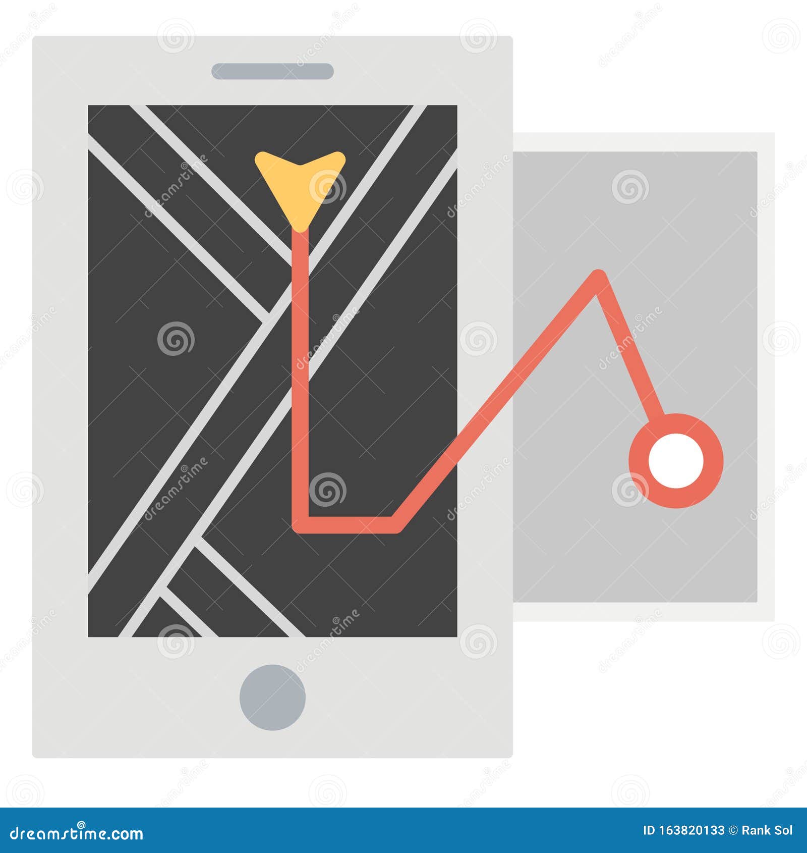 City Map Isolated Color Vector Icon Which Can Easily Modify or Edit ...