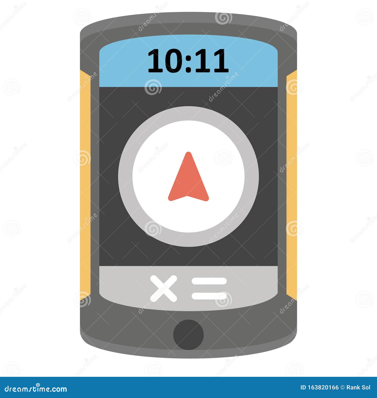 Directional App Isolated Color Vector Icon Which Can Easily Modify or ...