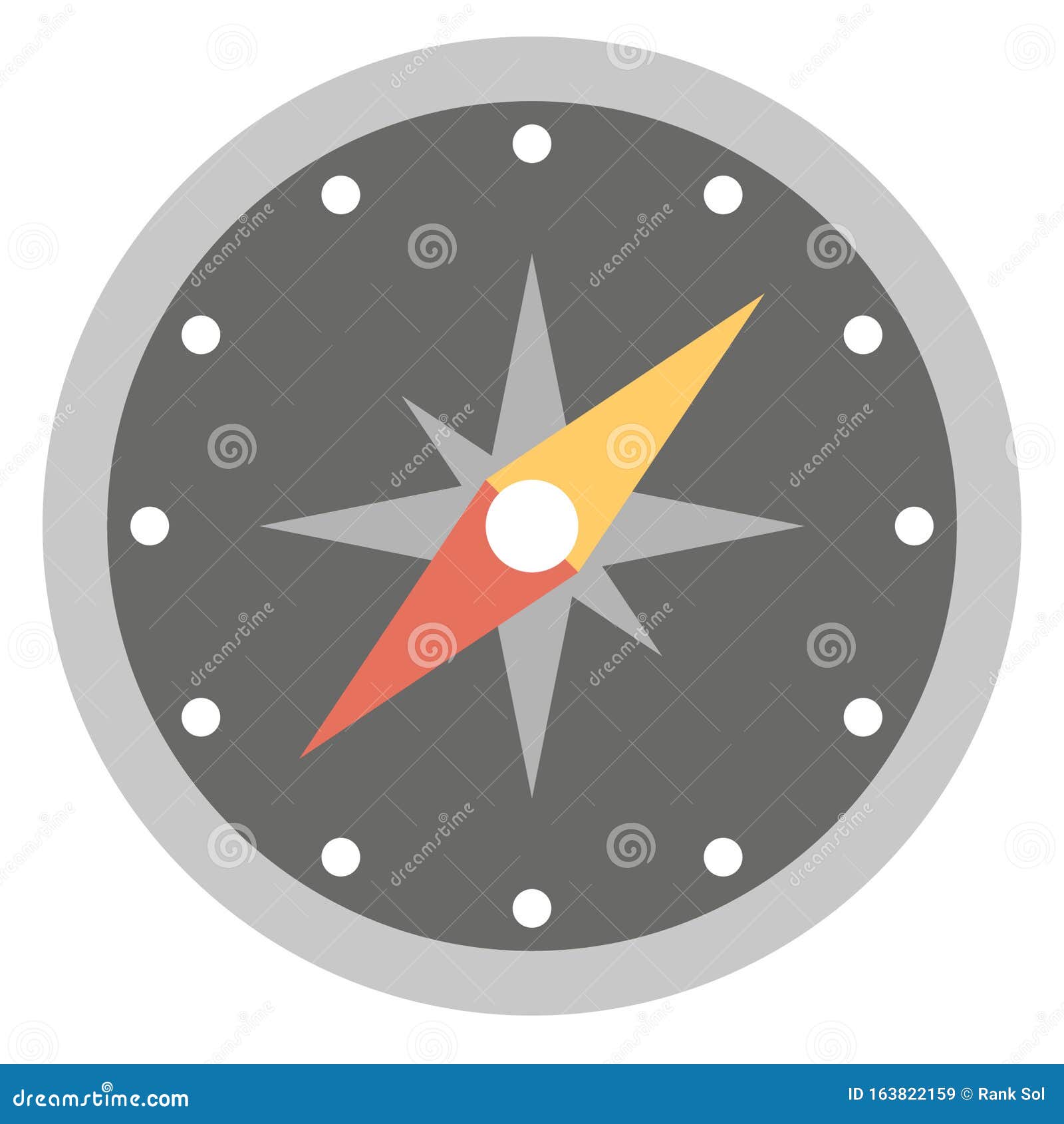 Compass Isolated Color Vector Icon Which Can Easily Modify or Edit ...