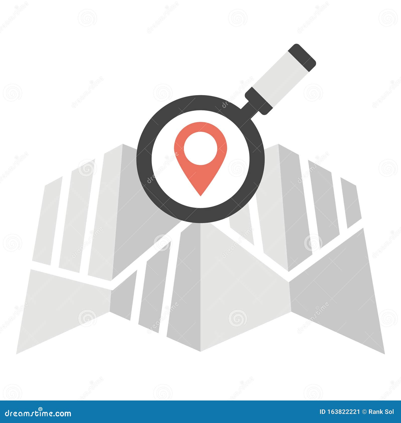 Basic Finding Location Isolated Color Vector Icon Which Can Easily ...