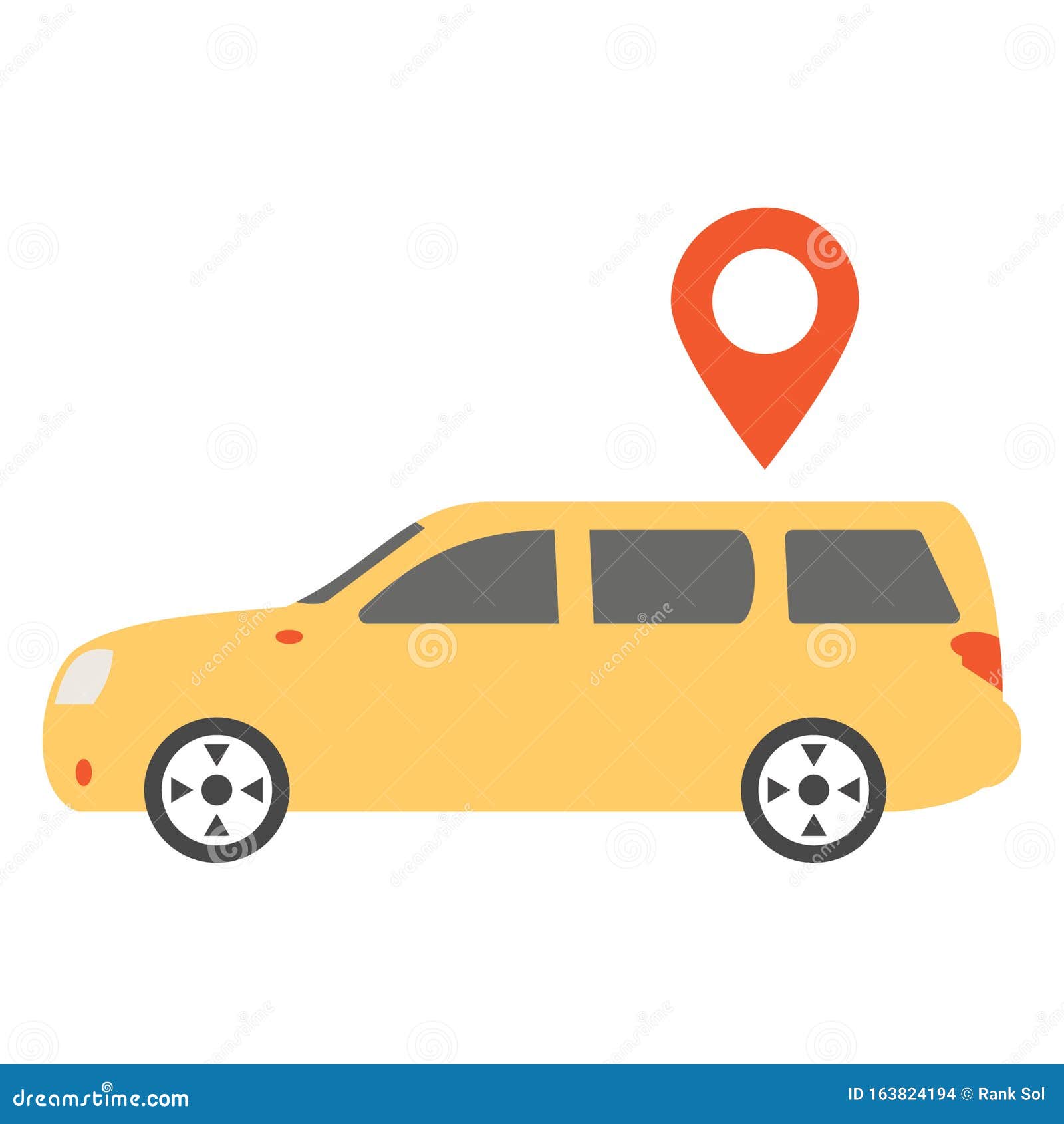 Car Locator Isolated Color Vector Icon Which Can Easily Modify or Edit ...