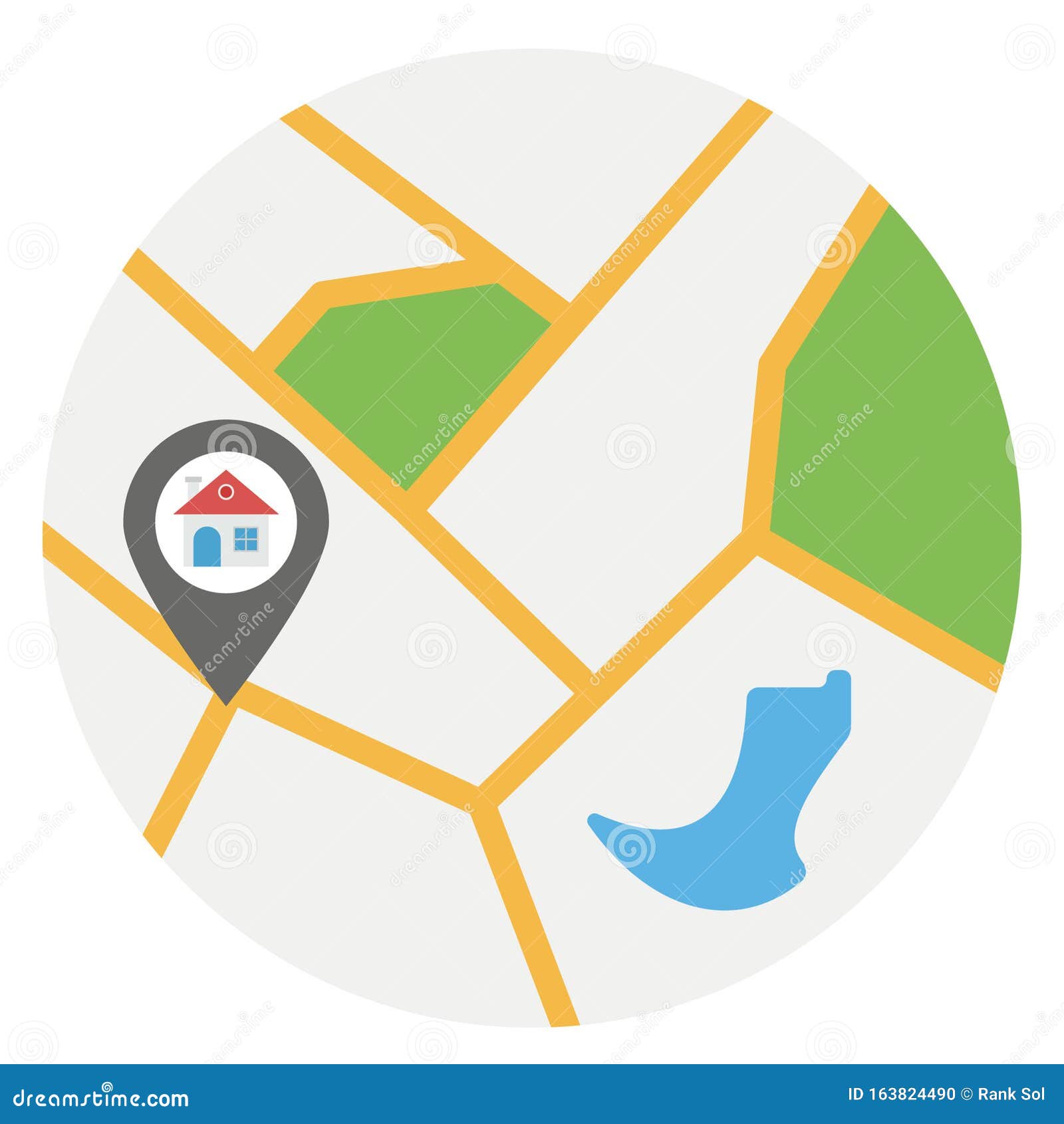 Address Isolated Color Vector Icon Which Can Easily Modify or Edit ...