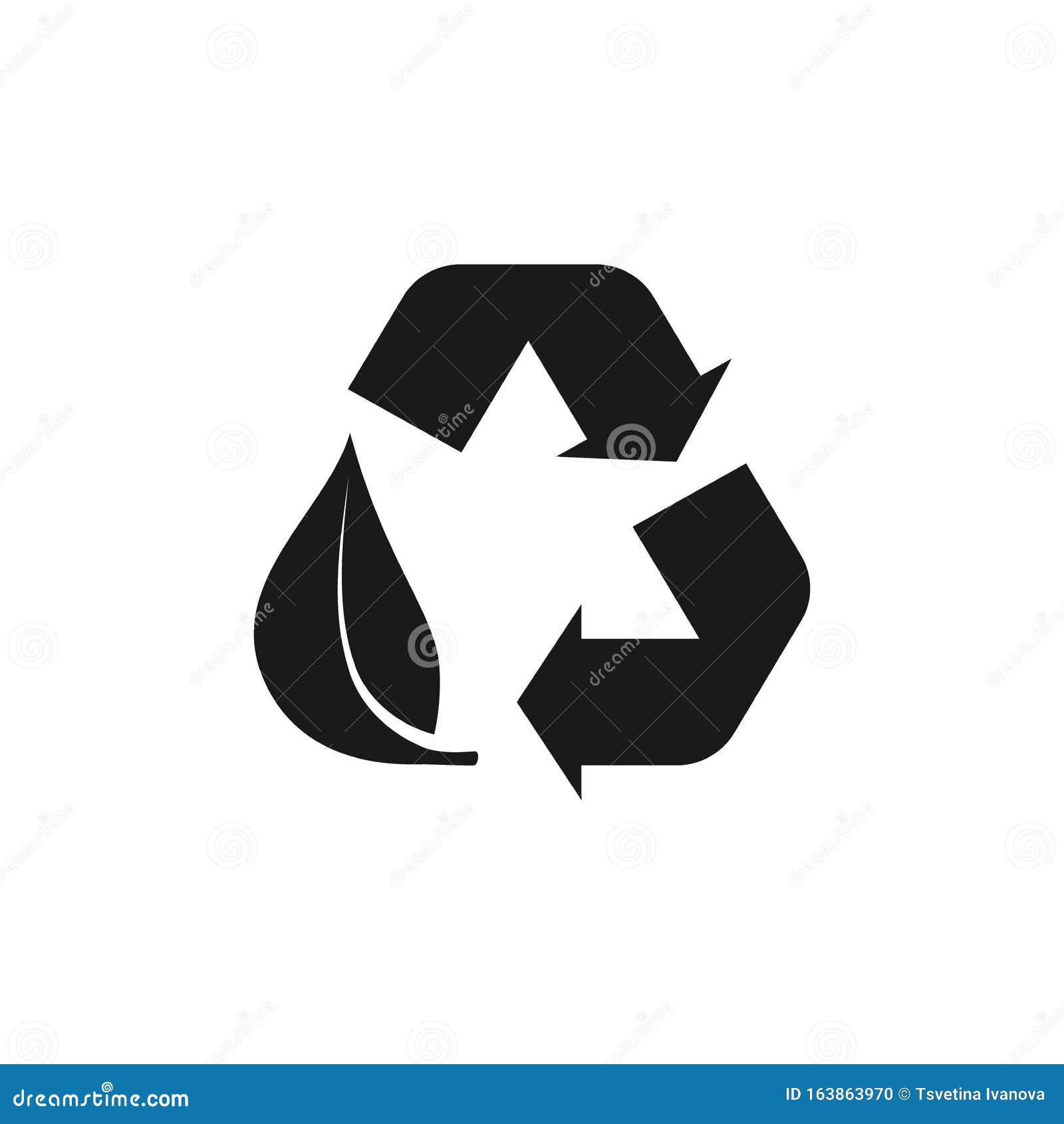 Recycled And Packaging Symbol. Sign For Cargo Vector Illustration ...