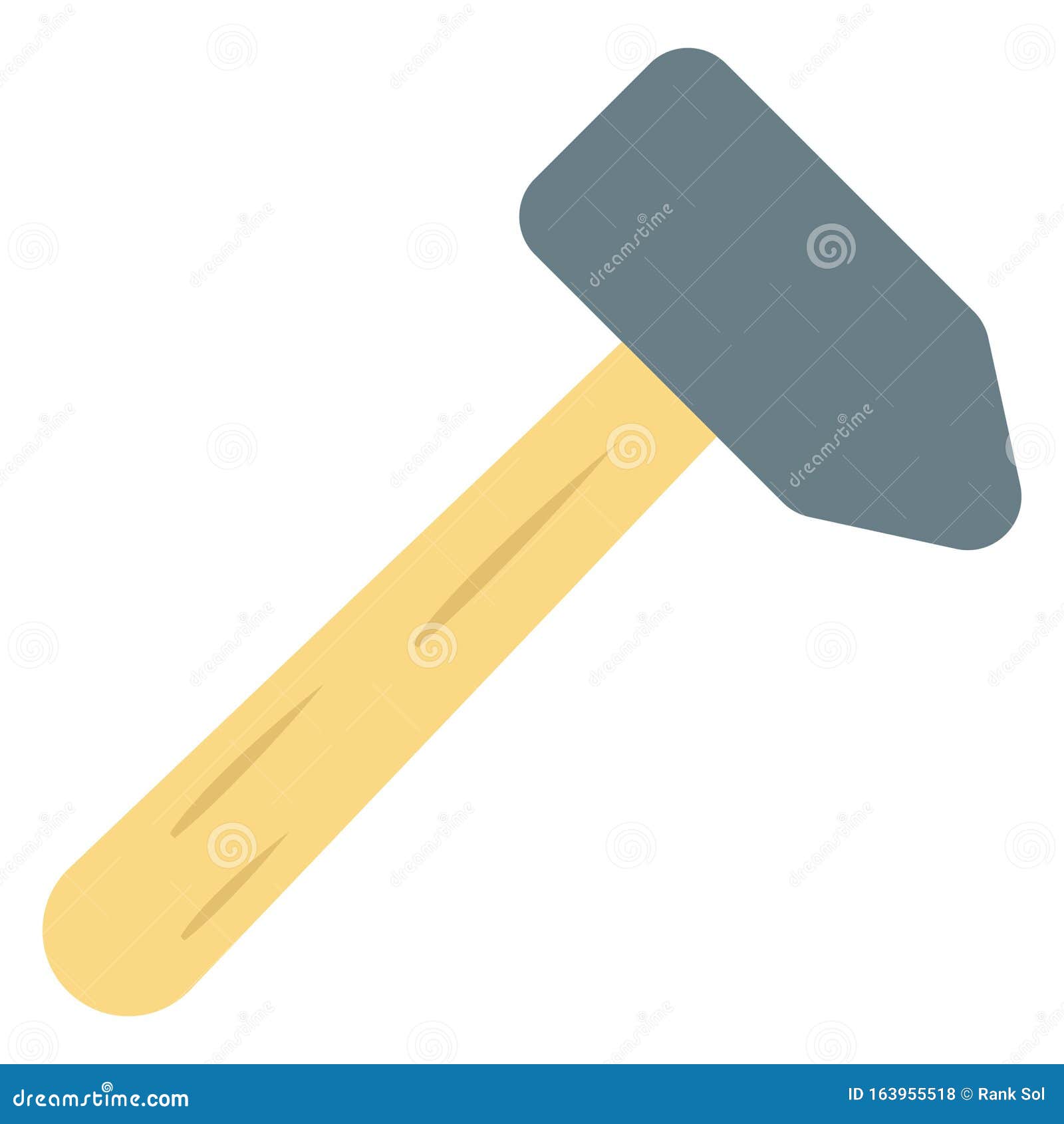 Hammer Color Vector Icon that Can Easily Modify or Edit Stock Vector ...