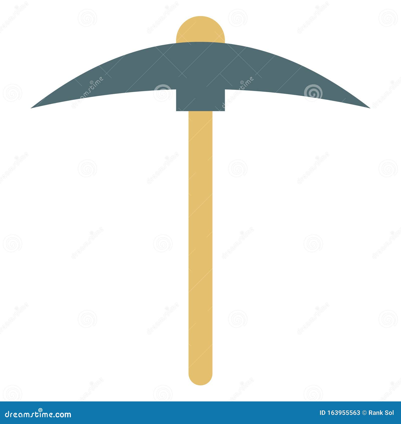 Digging Tool Color Vector Icon that Can Easily Modify or Edit Stock ...
