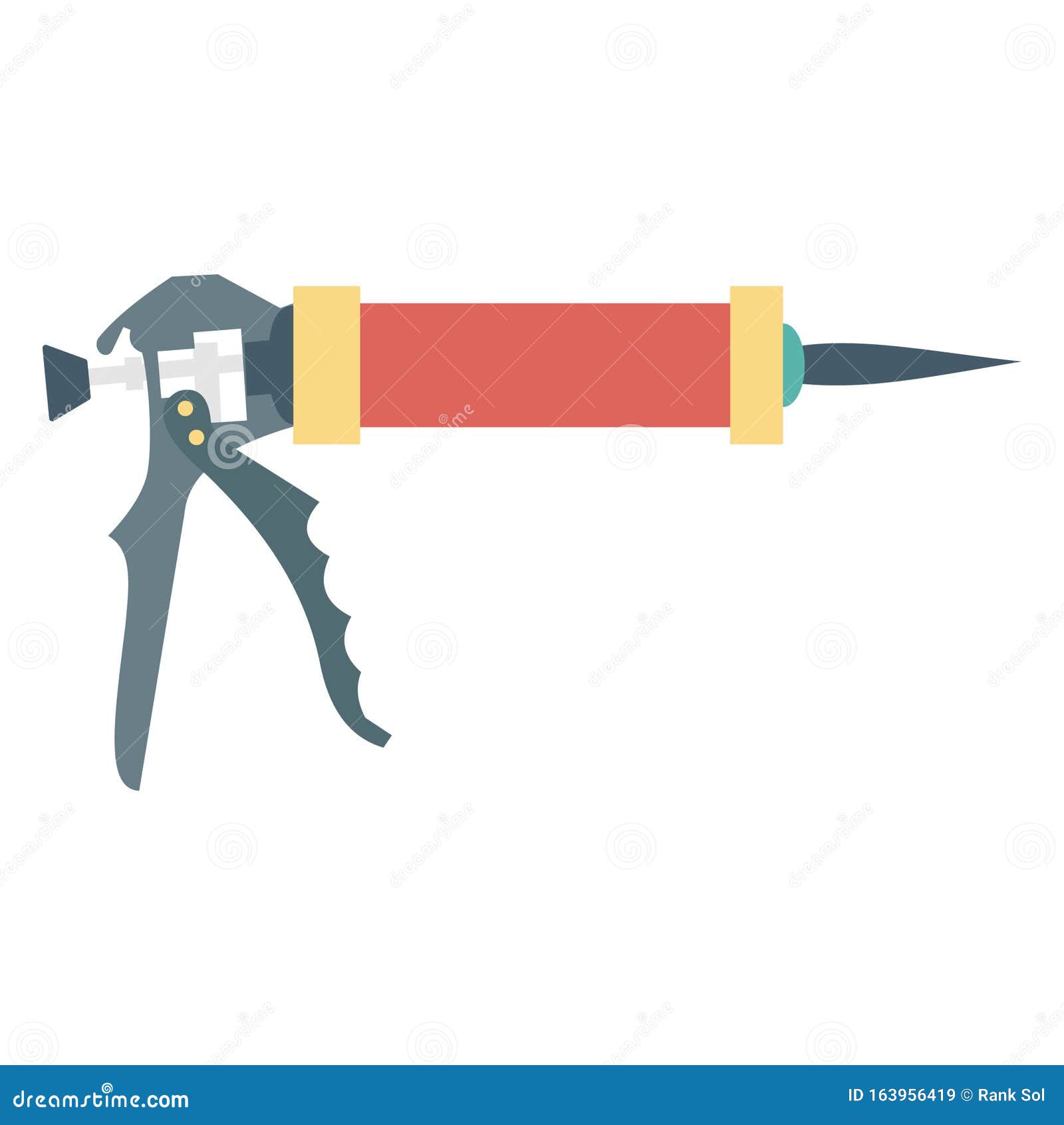 Caulk Gun Color Vector Icon that Can Easily Modify or Edit Stock Vector ...