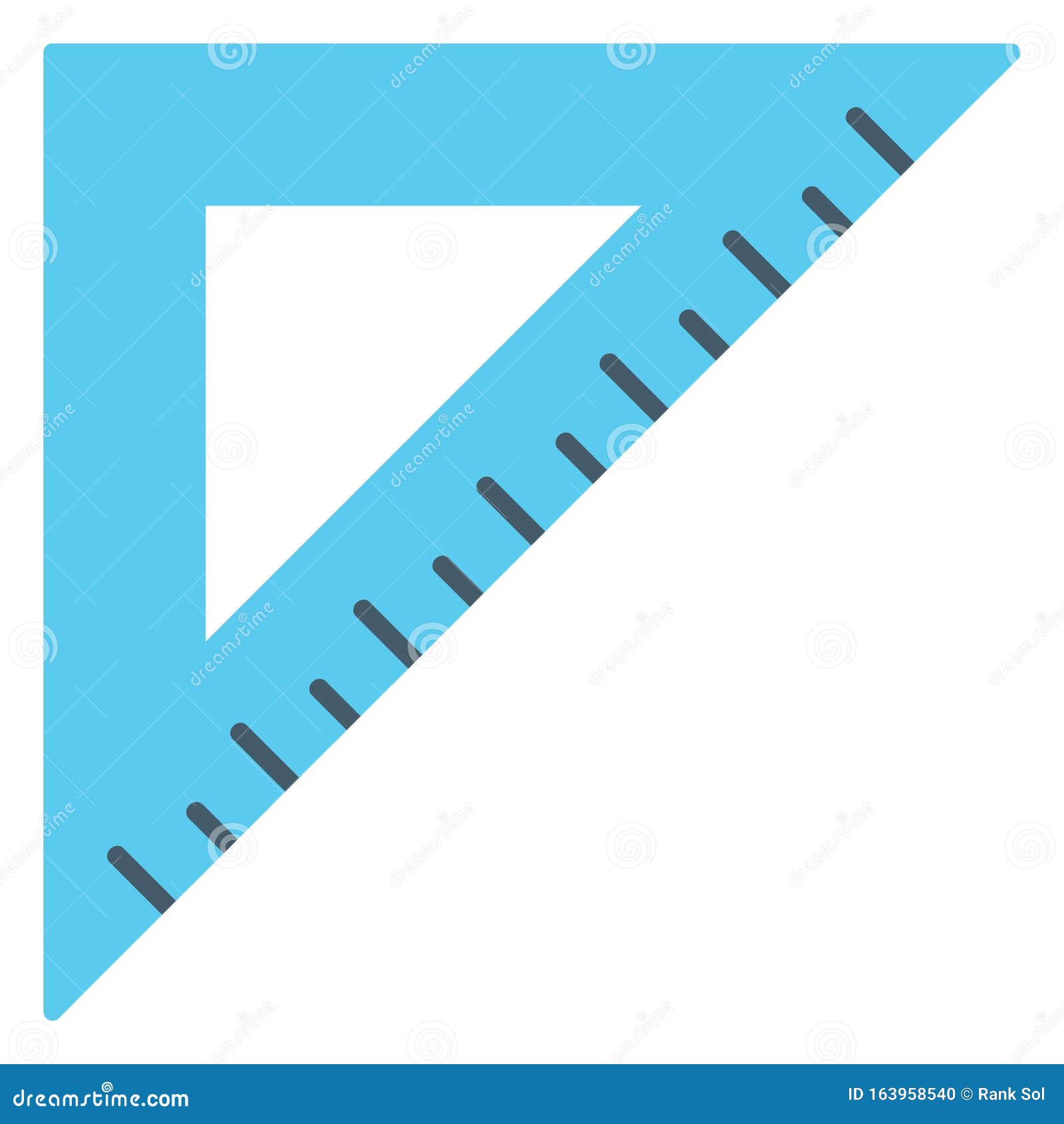 Geometry Tool Color Vector Icon that Can Easily Modify or Edit Stock ...