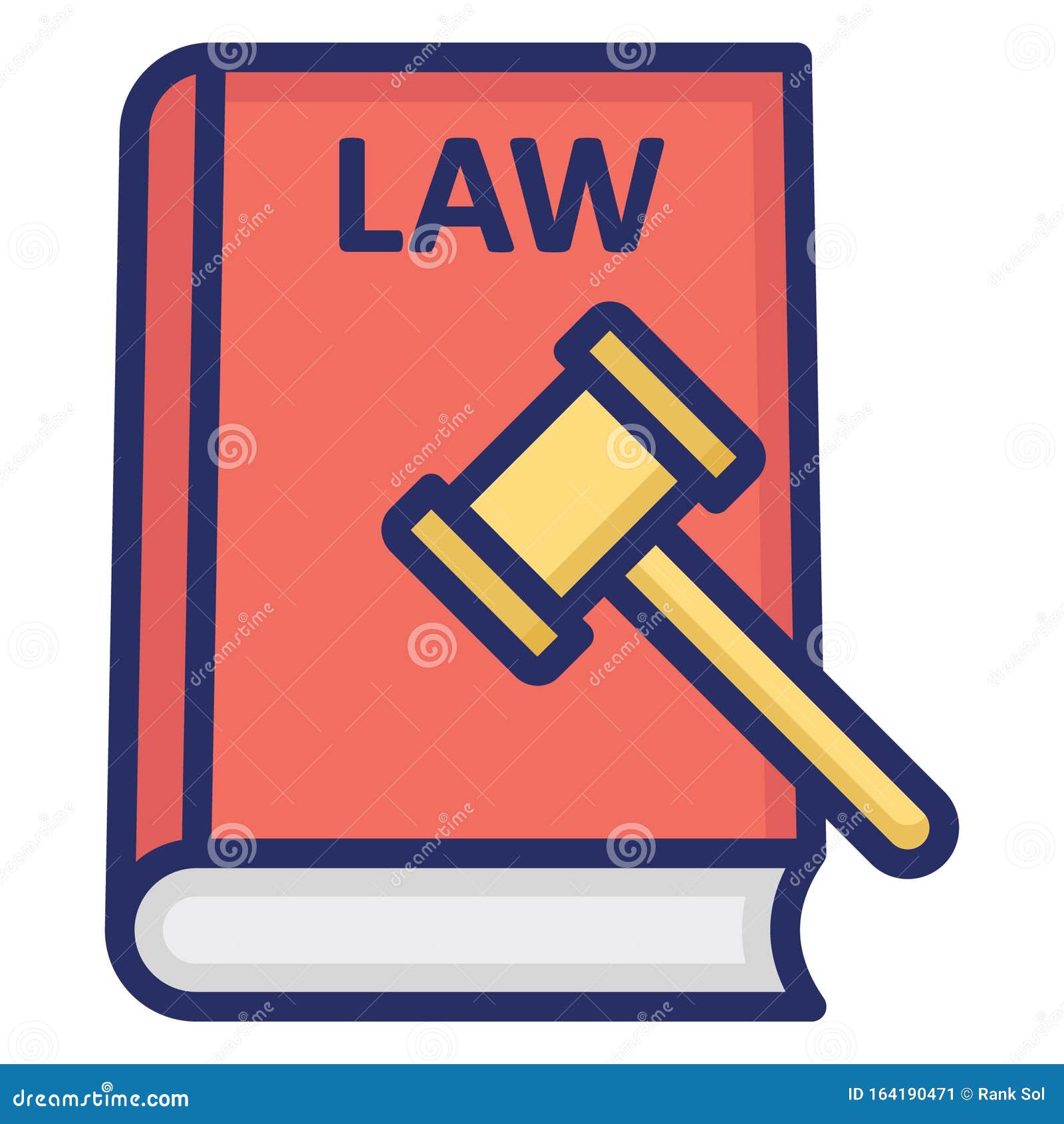 Lawbook Isolated Vector Icon Which Can Easily Modify or Edit Stock ...