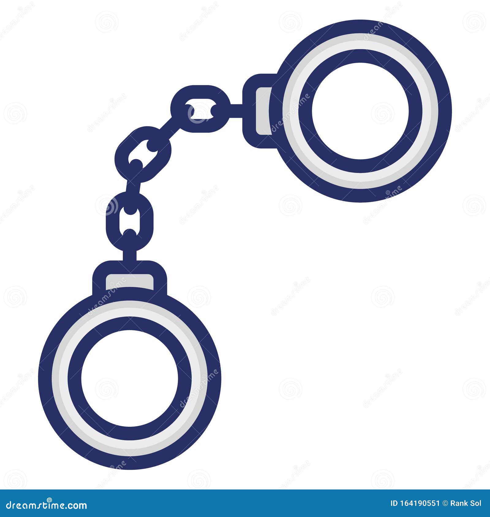 Handcuff Isolated Vector Icon Which Can Easily Modify or Edit Stock ...
