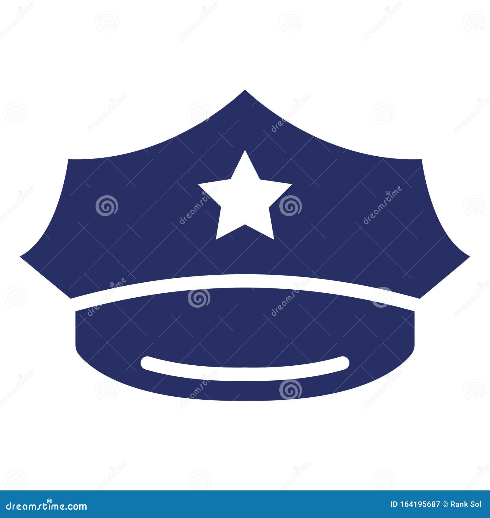 Combination Cap Isolated Vector Icon Which Can Easily Modify or Edit ...