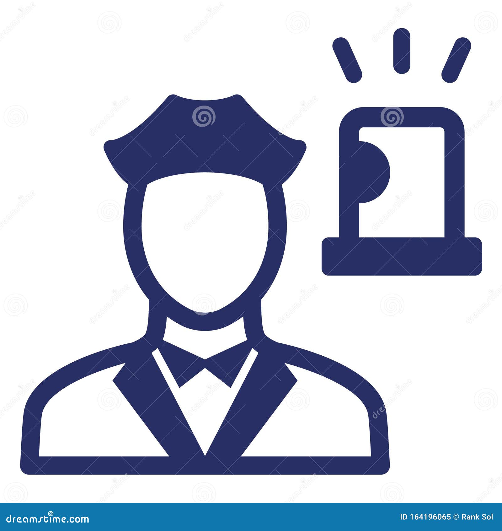 Cop Isolated Vector Icon Which Can Easily Modify or Edit Stock Vector ...