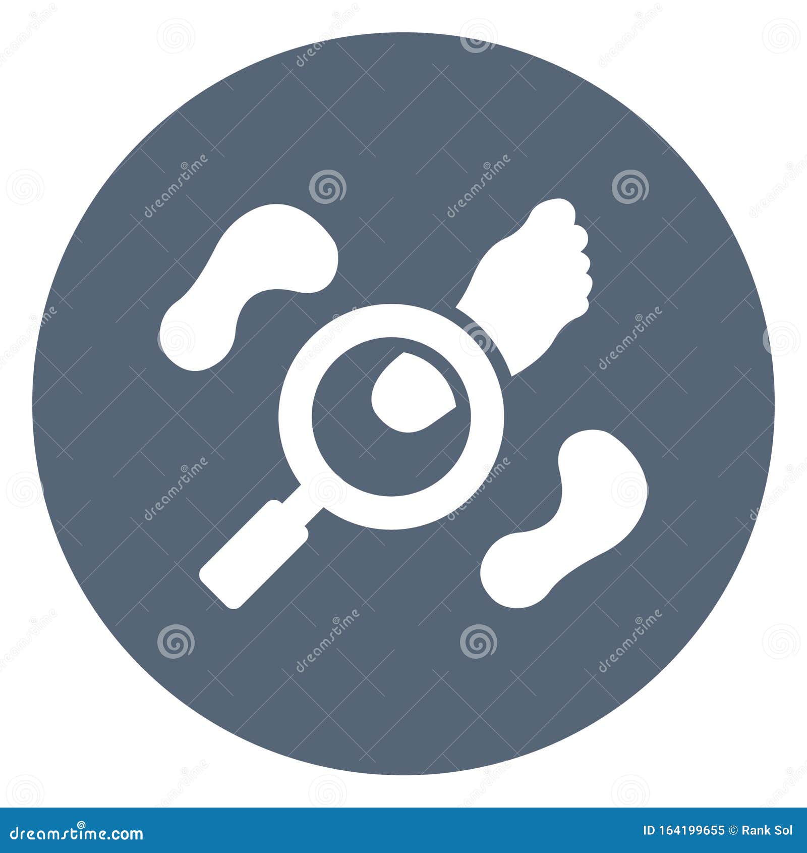 Forensics Isolated Vector Icon Which Can Easily Modify or Edit Stock ...