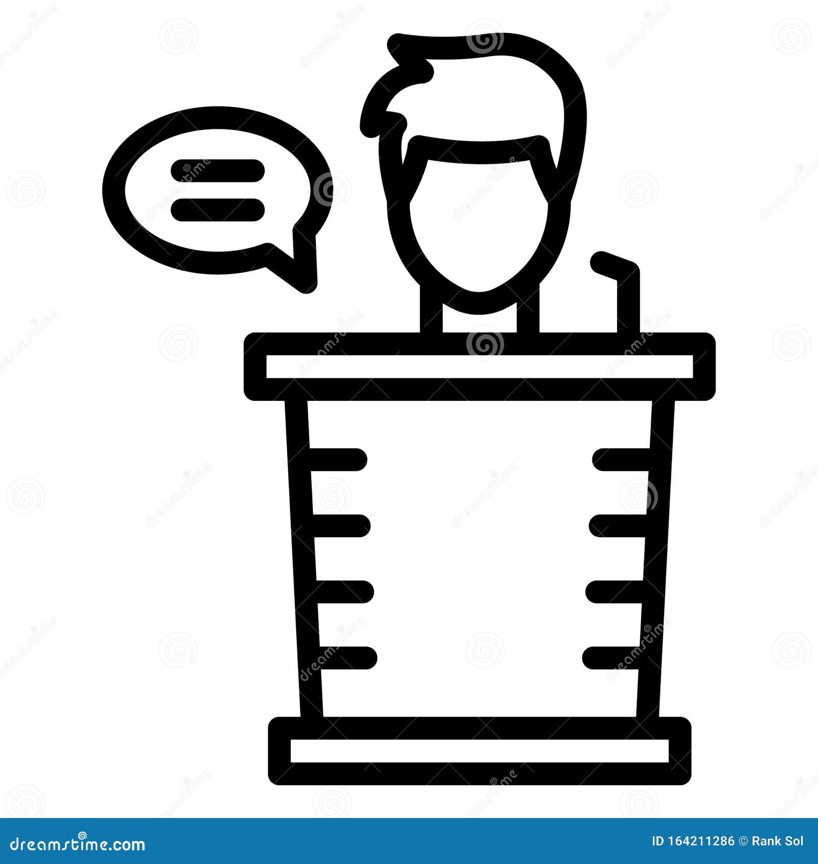 Expert Witness Line Icons, Signs, Vector Set, Outline Illustration ...