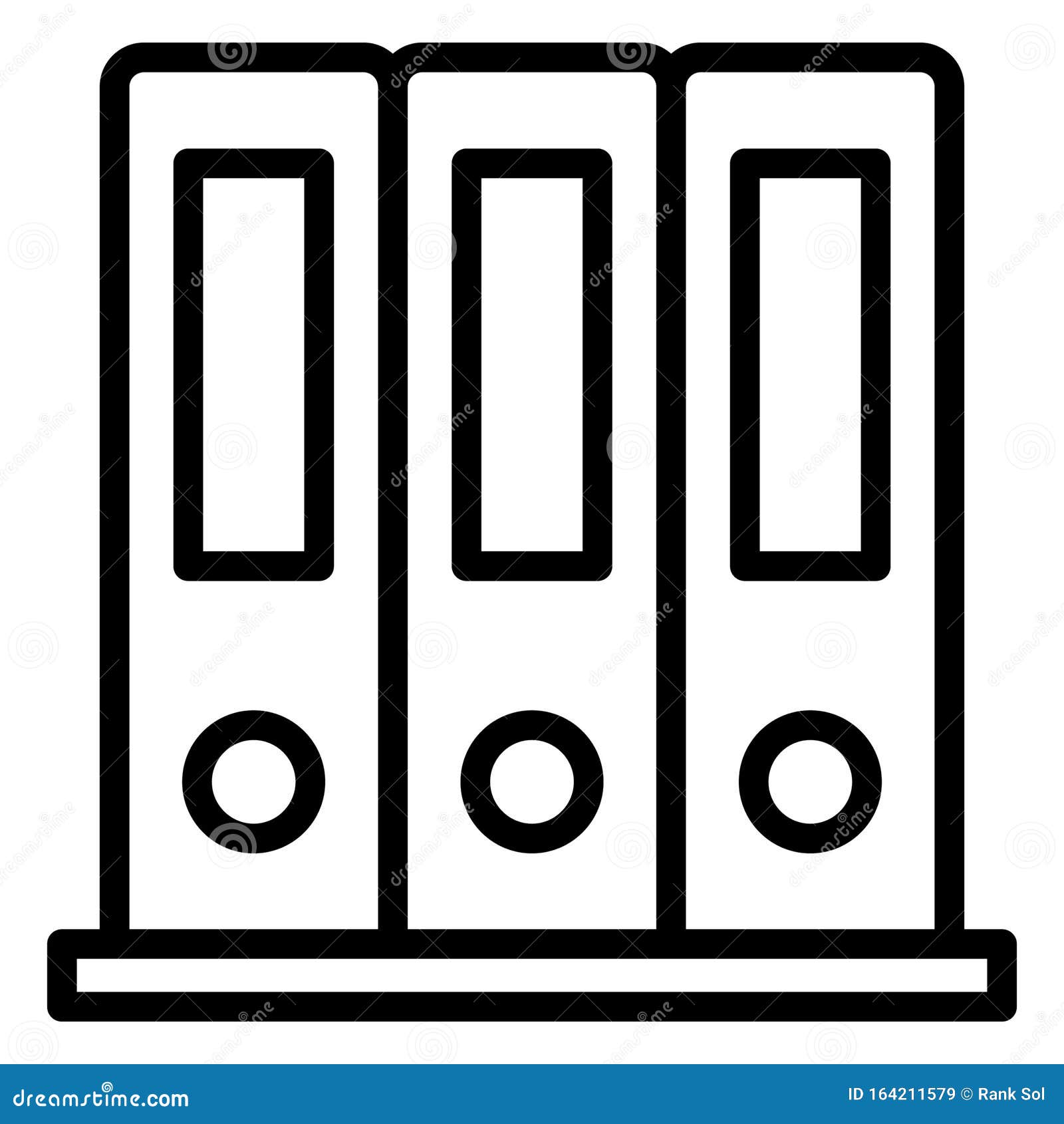 Attorney Files Folders Isolated Vector Icon Which Can Easily Modify or ...