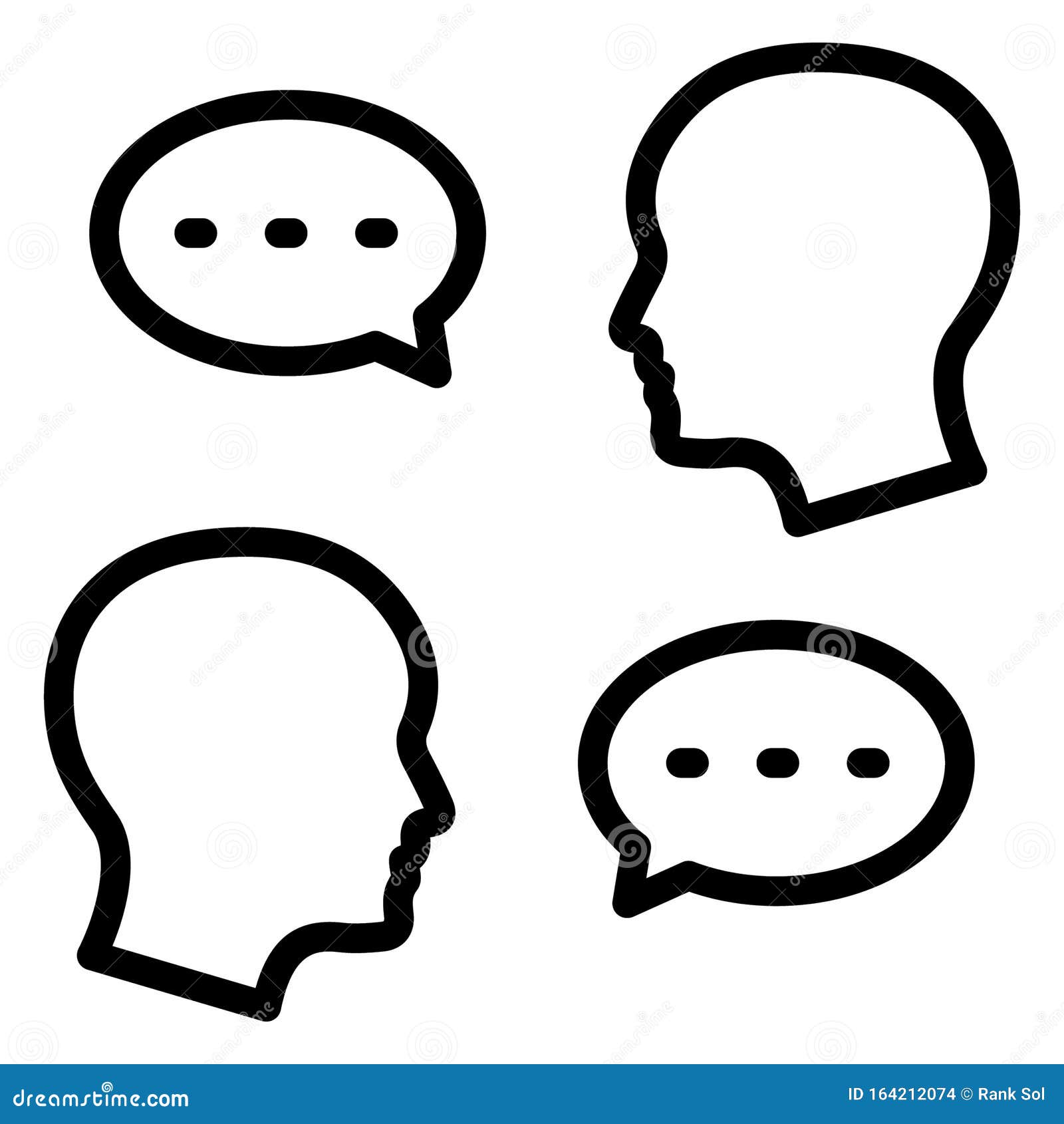 Talking Isolated Vector Icon Which Can Easily Modify or Edit Stock ...