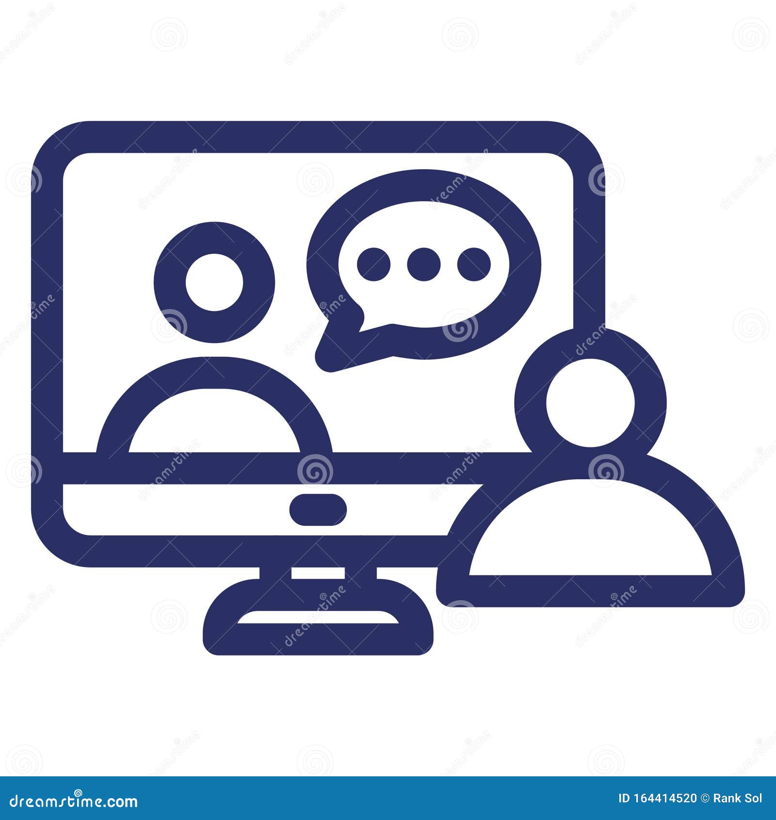 Live Call Isolated Vector Icon Which Can Easily Modify or Edit Stock ...