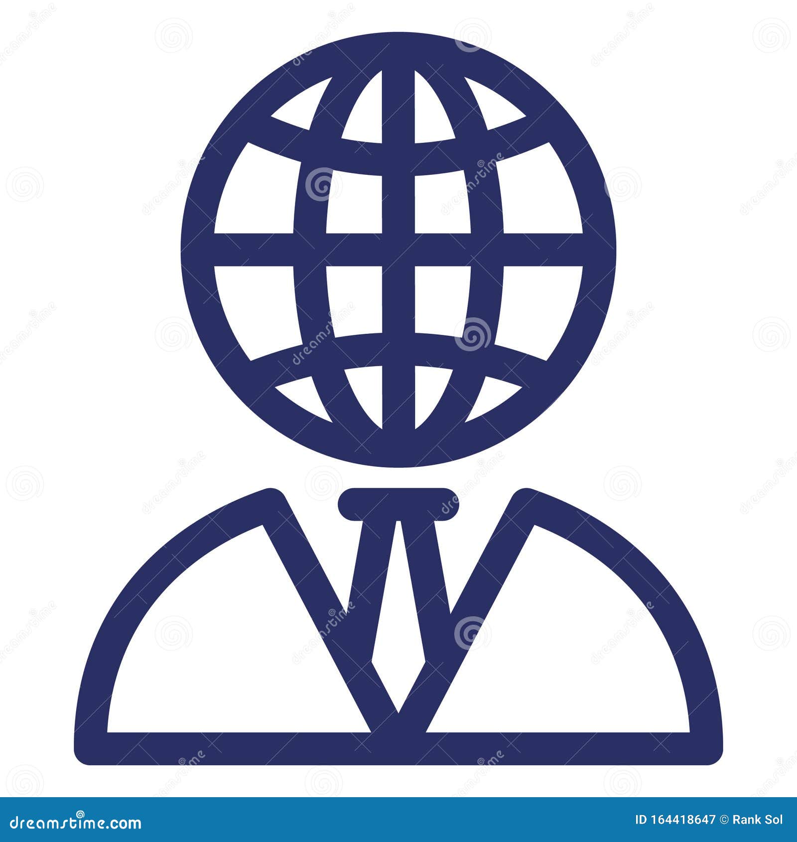 Global Management Isolated Vector Icon Which Can Easily Modify or Edit ...