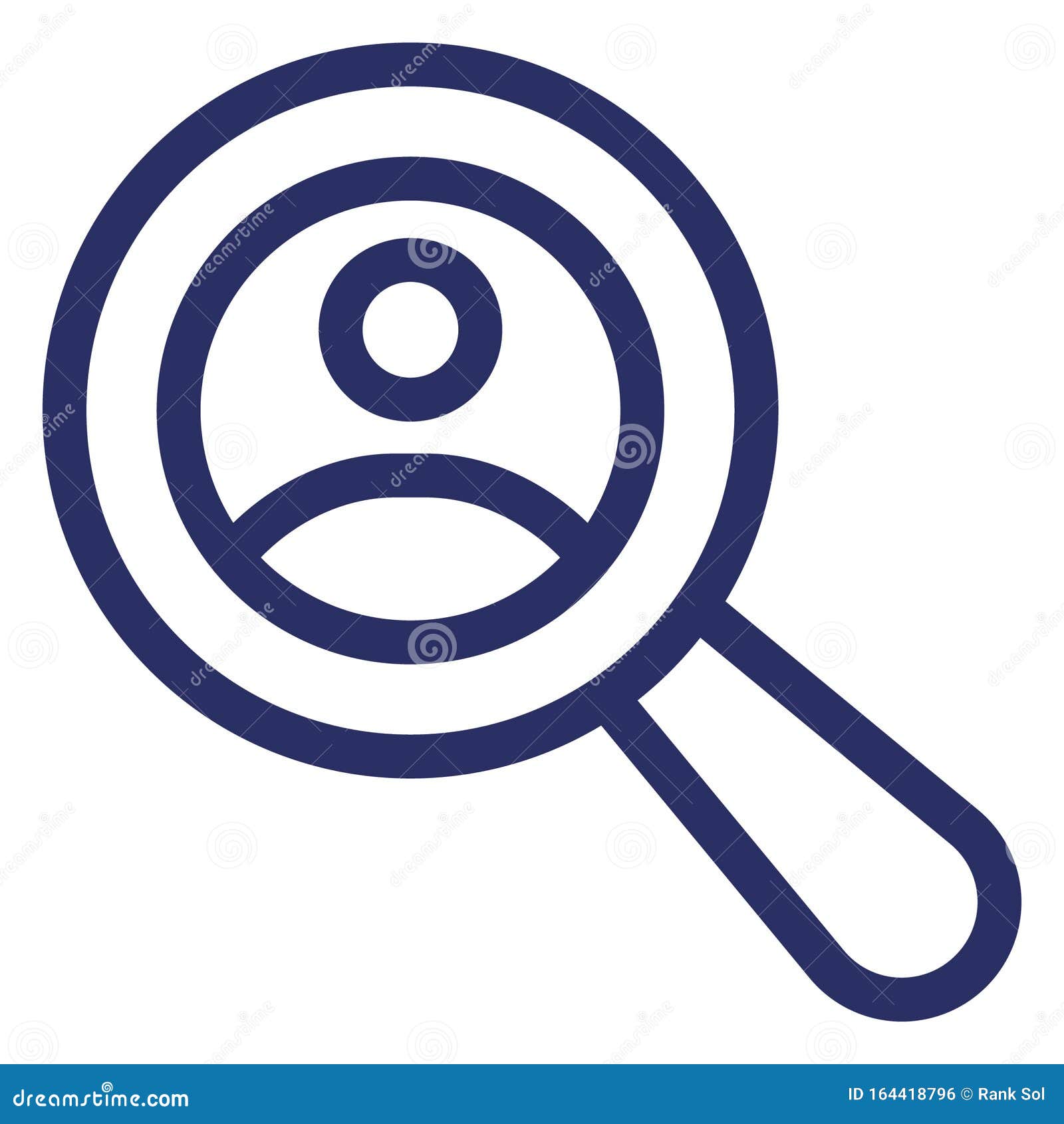 Search People Isolated Vector Icon Which Can Easily Modify or Edit ...