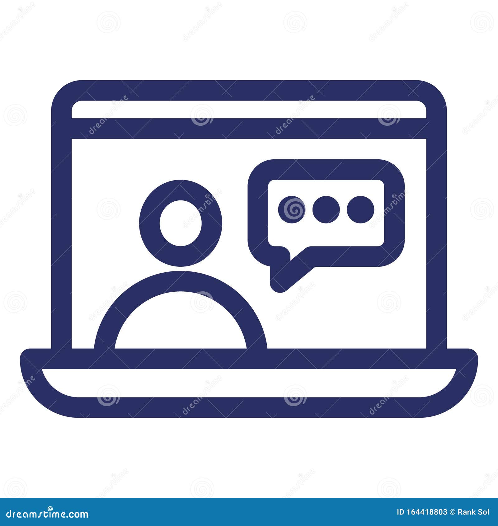 Chat Support Isolated Vector Icon Which Can Easily Modify or Edit Stock ...