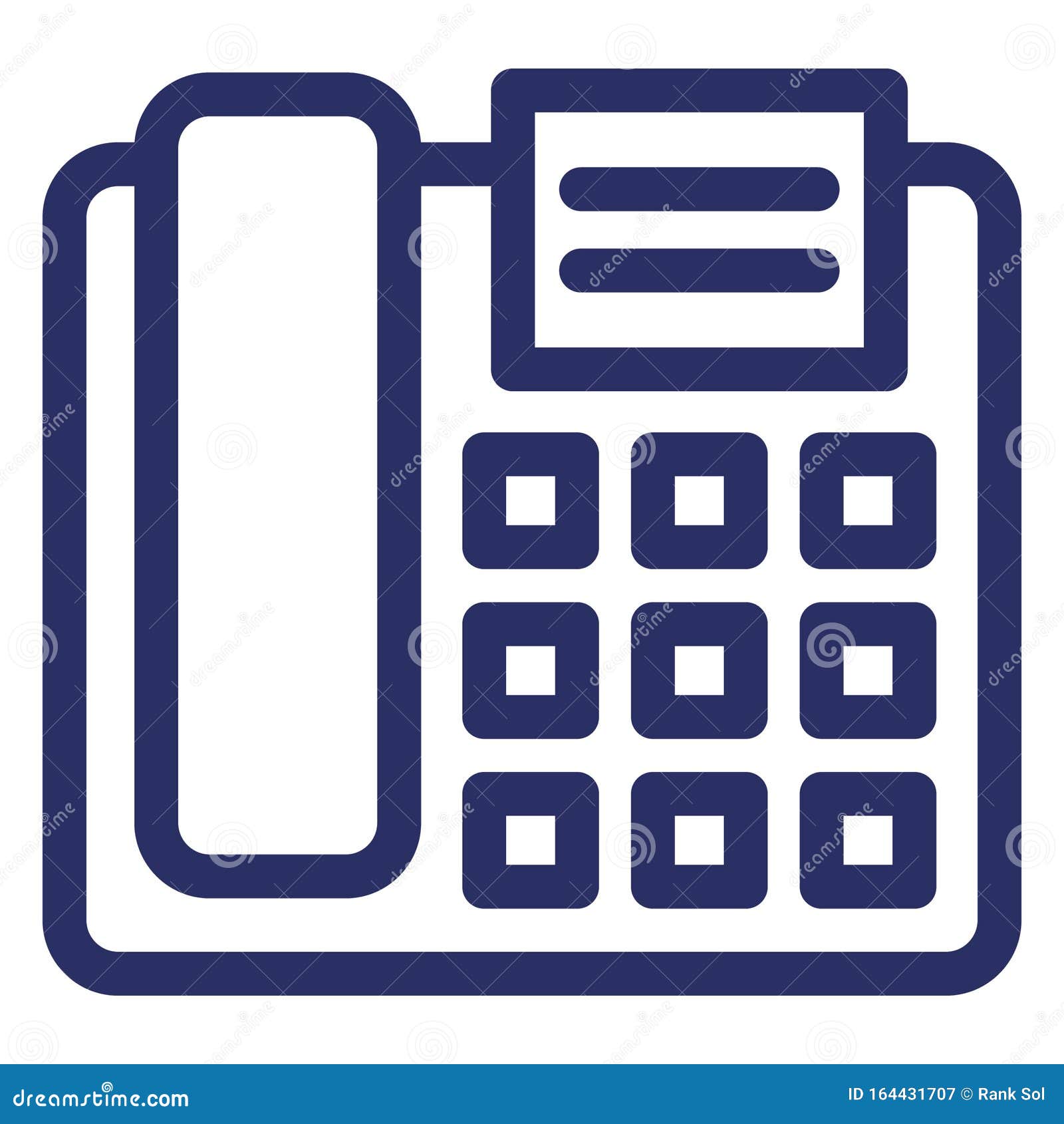 Telephone Isolated Vector Icon Which Can Easily Modify or Edit Stock ...