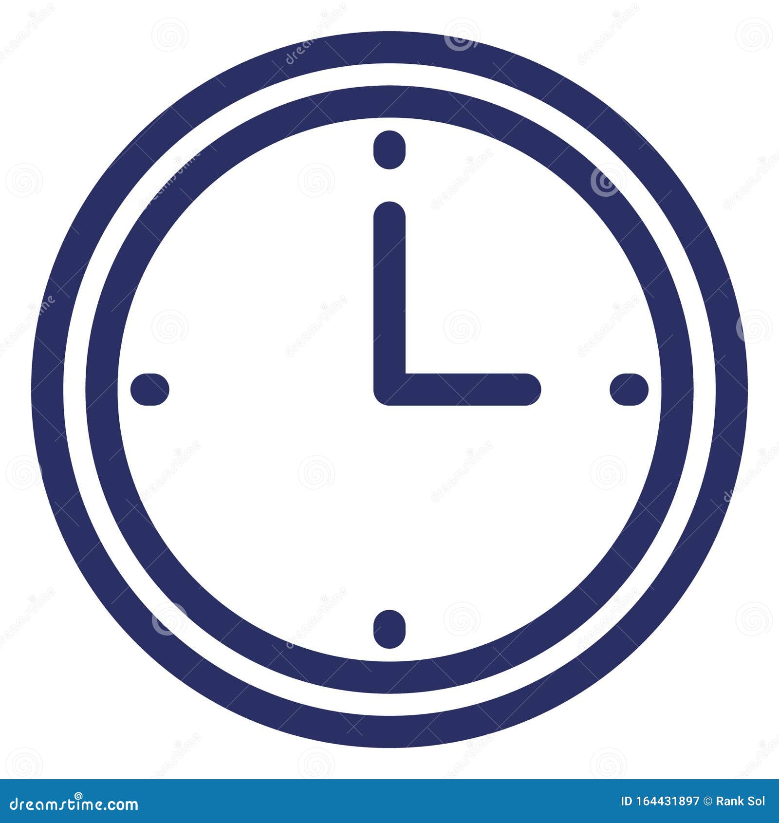 Clock Isolated Vector Icon Which Can Easily Modify or Edit Stock Vector ...