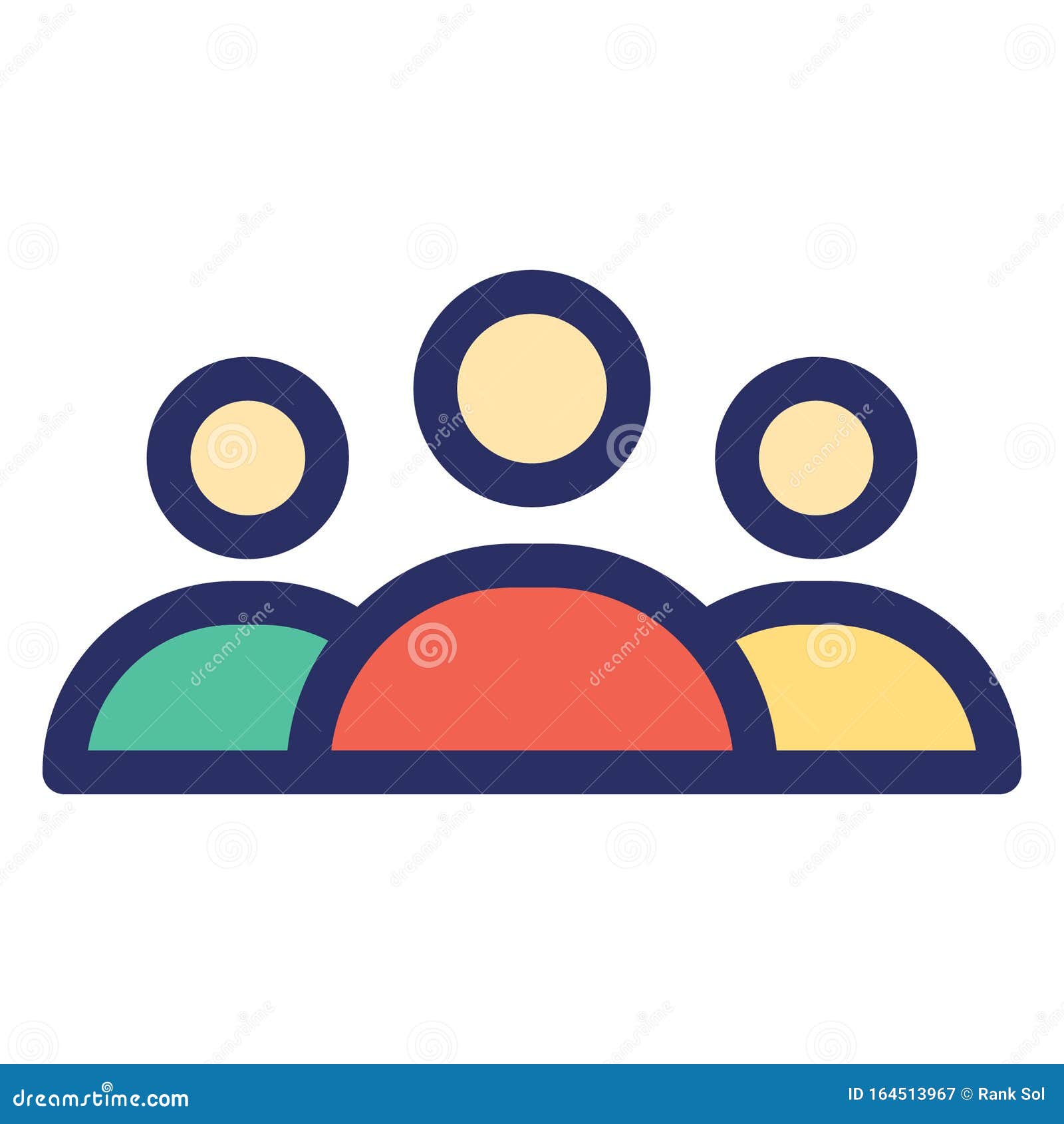 Team Isolated Vector Icon Which Can Easily Modify or Edit Stock ...