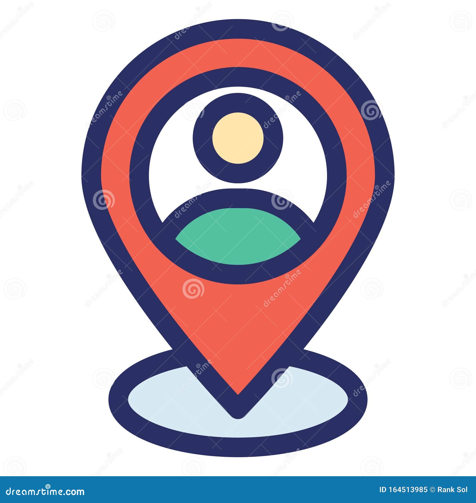 User Location Isolated Vector Icon Which Can Easily Modify or Edit ...