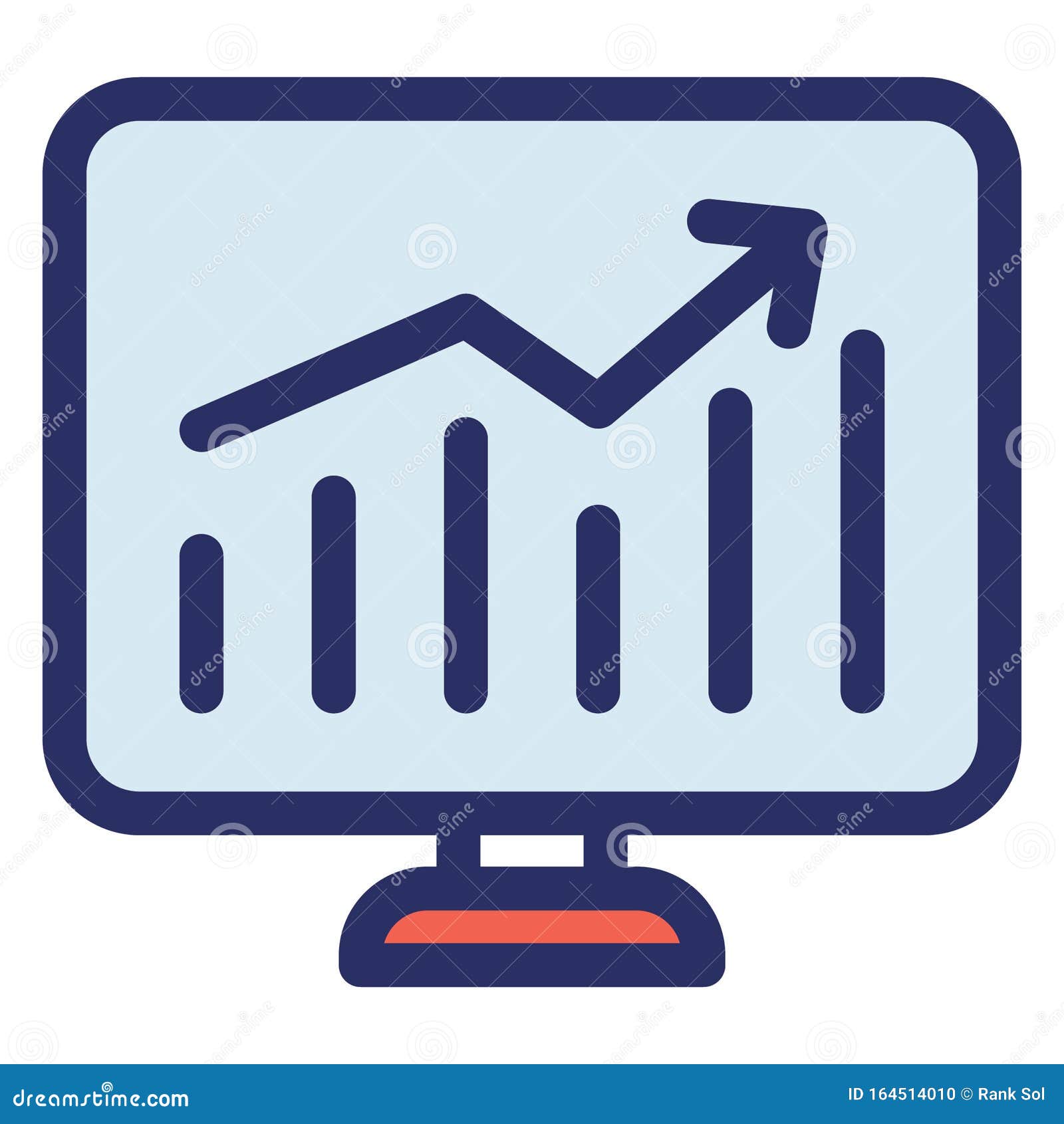 Online Graph Isolated Vector Icon Which Can Easily Modify or Edit Stock ...
