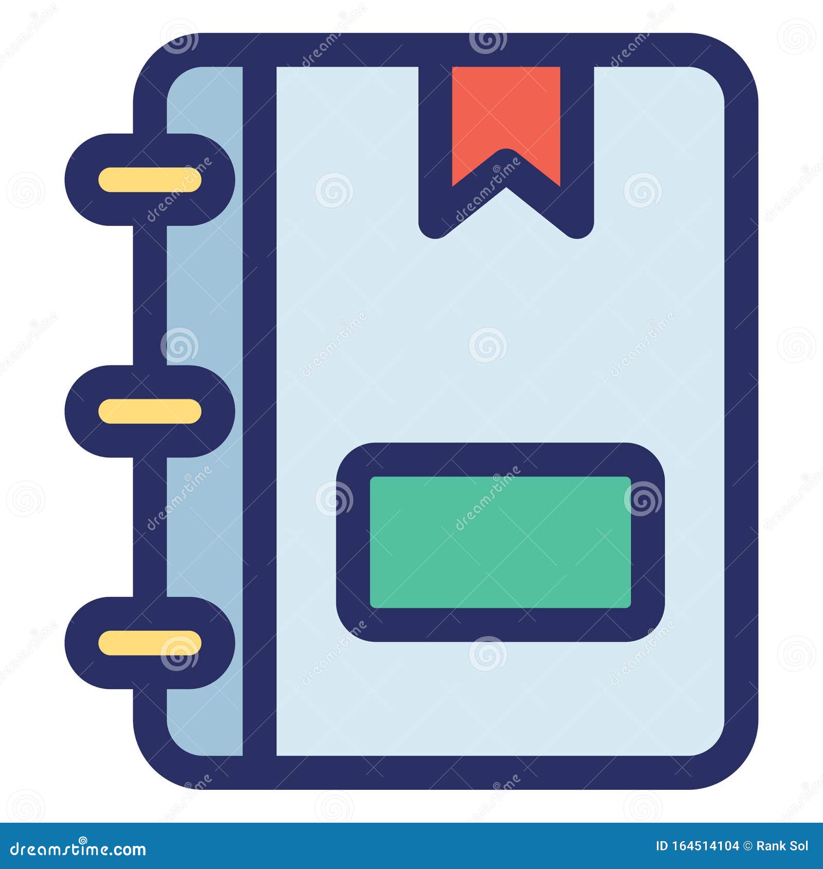 Phone Directory Isolated Vector Icon Which Can Easily Modify or Edit ...