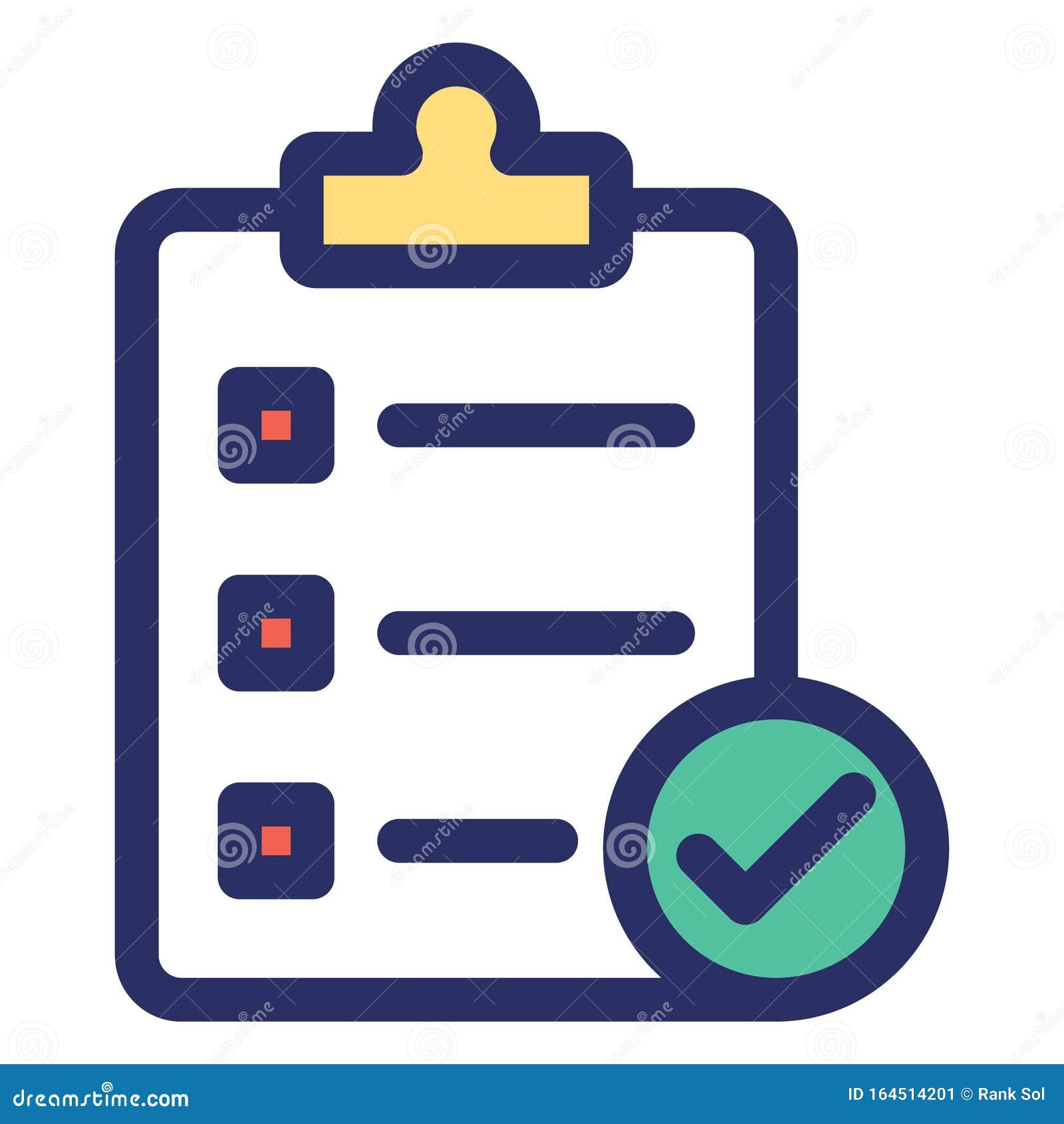 Task Complete Isolated Vector Icon Which Can Easily Modify or Edit ...