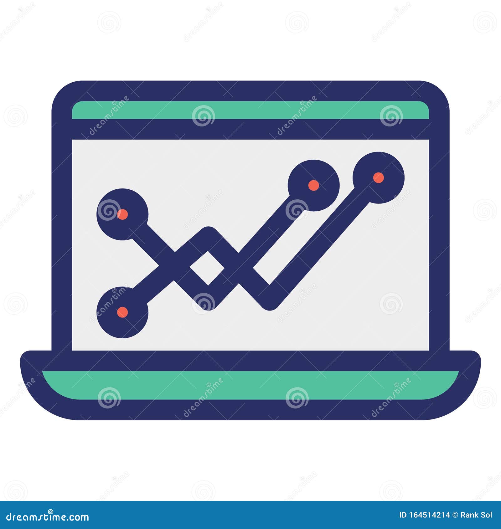 Online Graph Isolated Vector Icon Which Can Easily Modify or Edit Stock ...