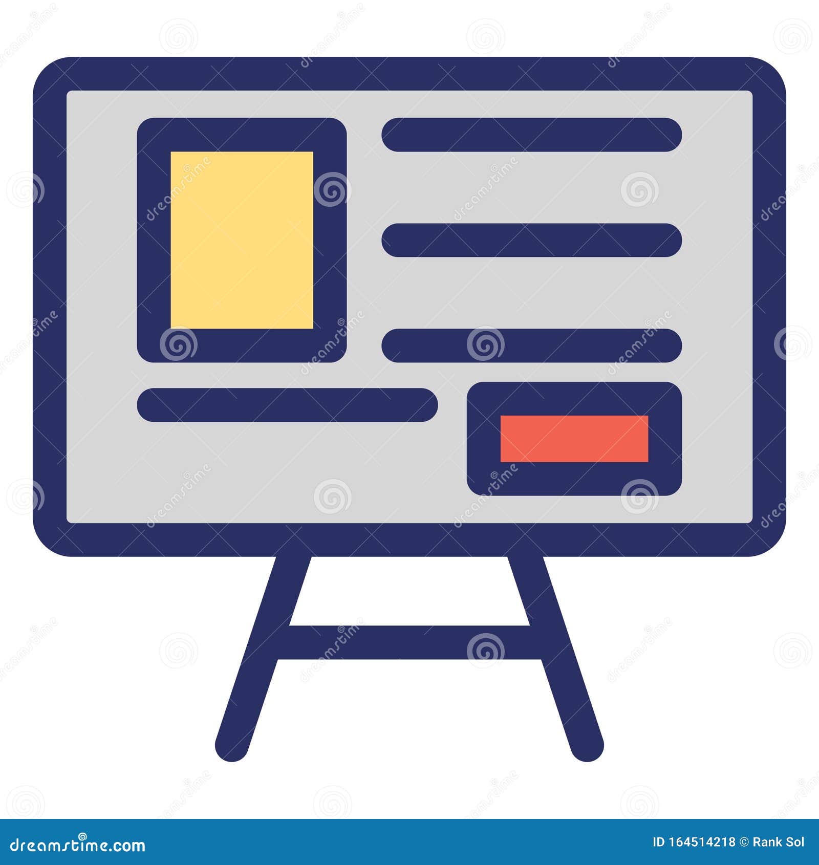 Presentation Isolated Vector Icon Which Can Easily Modify or Edit Stock ...