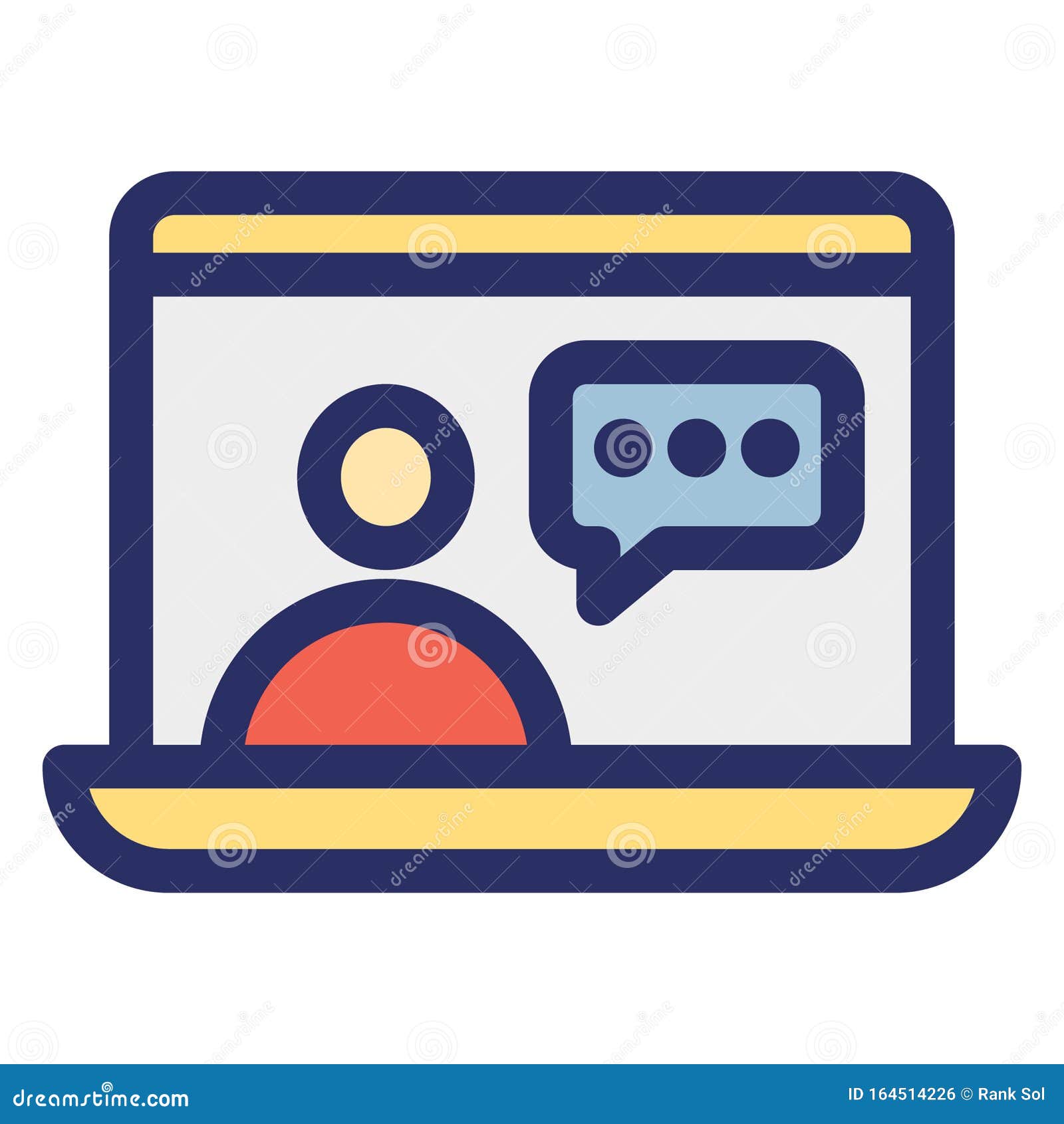 Chat Support Isolated Vector Icon Which Can Easily Modify or Edit Stock ...