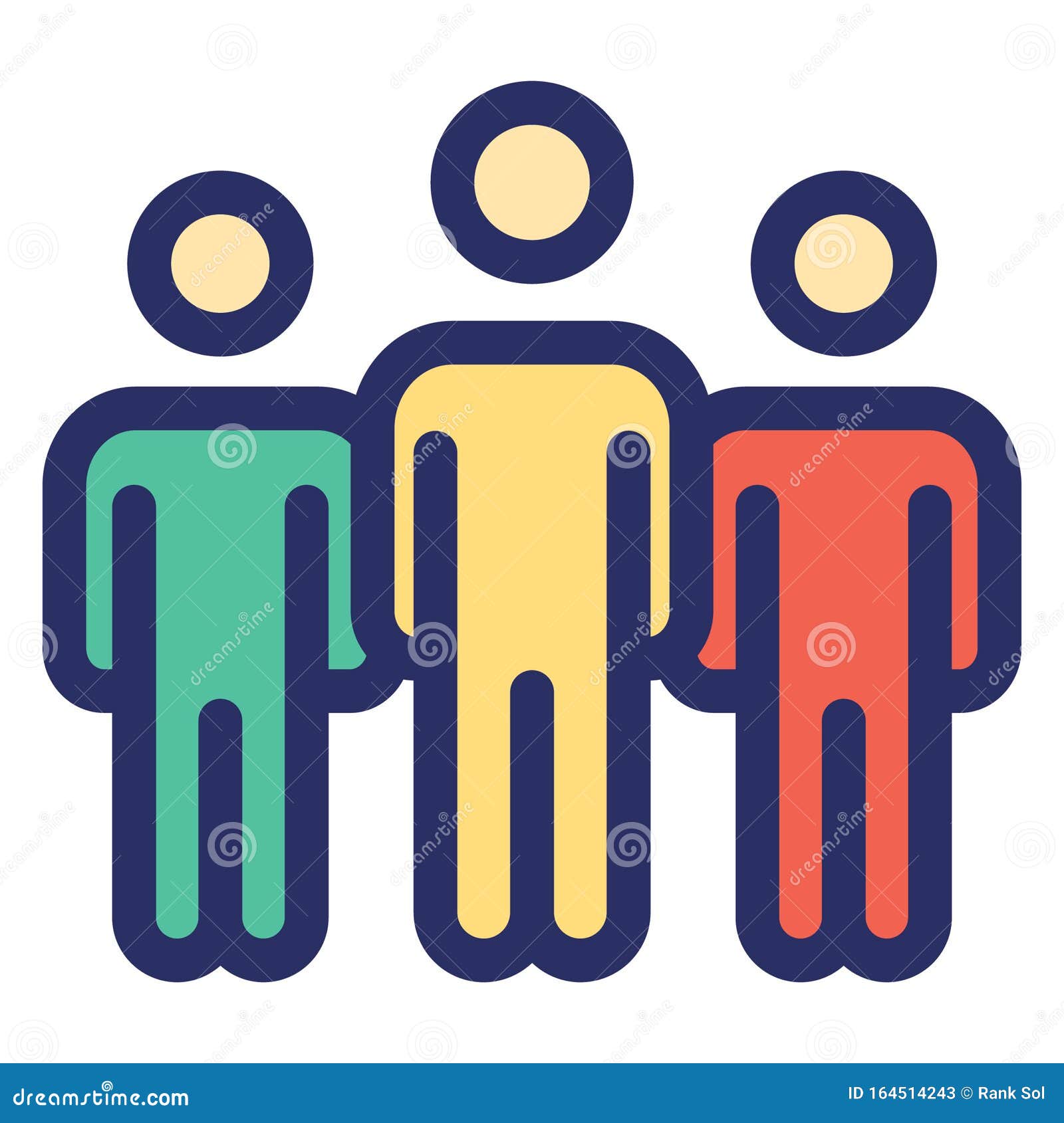 Team Isolated Vector Icon Which Can Easily Modify or Edit Stock Vector ...