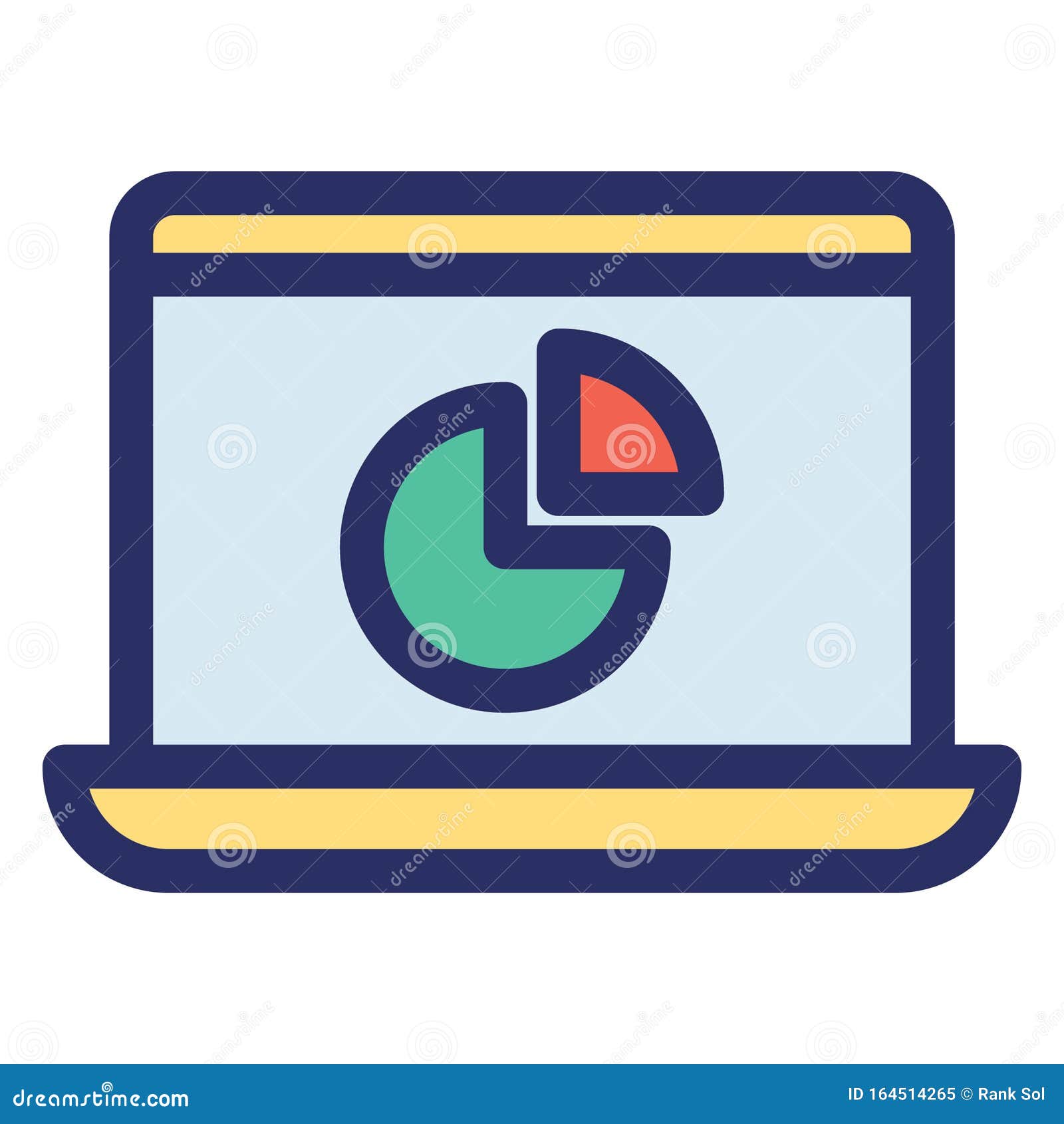 Online Graph Isolated Vector Icon Which Can Easily Modify or Edit Stock ...