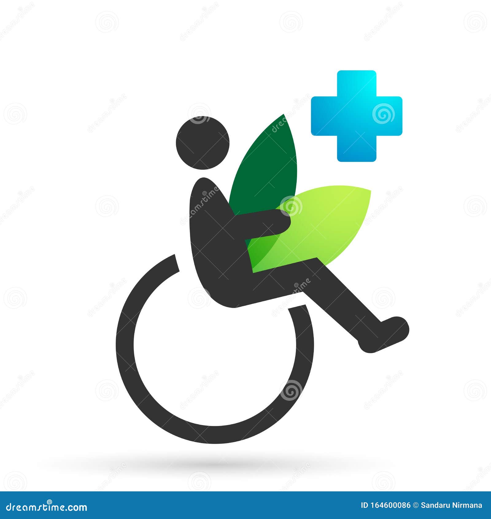 Disabled Care Logo Medical Health Clinic Home Icon Logo Stock Vector ...