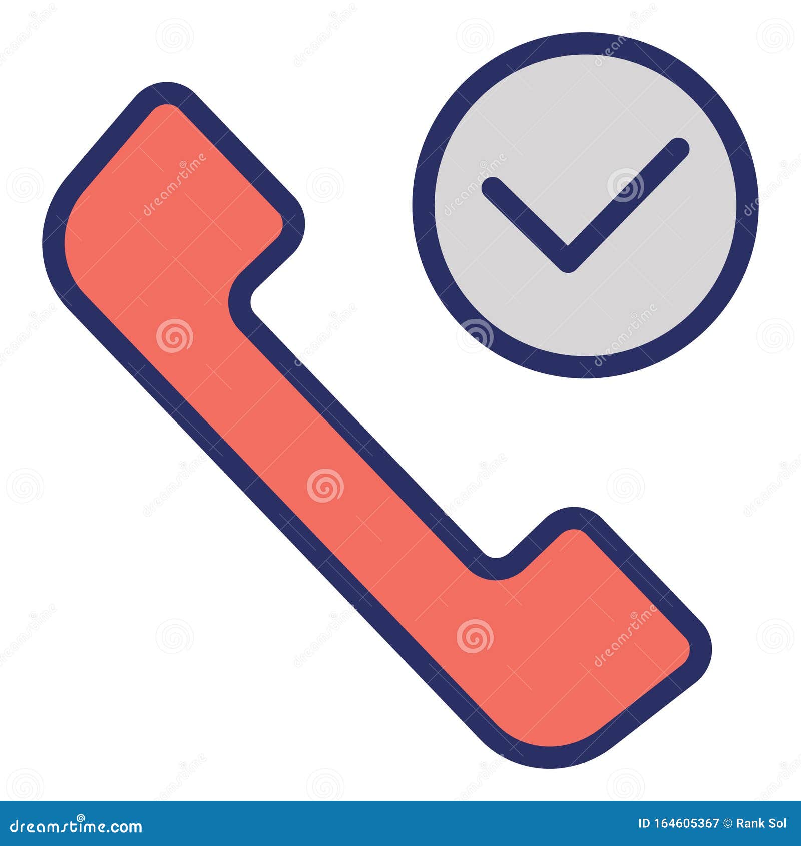 Call Accepted Isolated Vector Icon Fully Editable Stock Vector ...