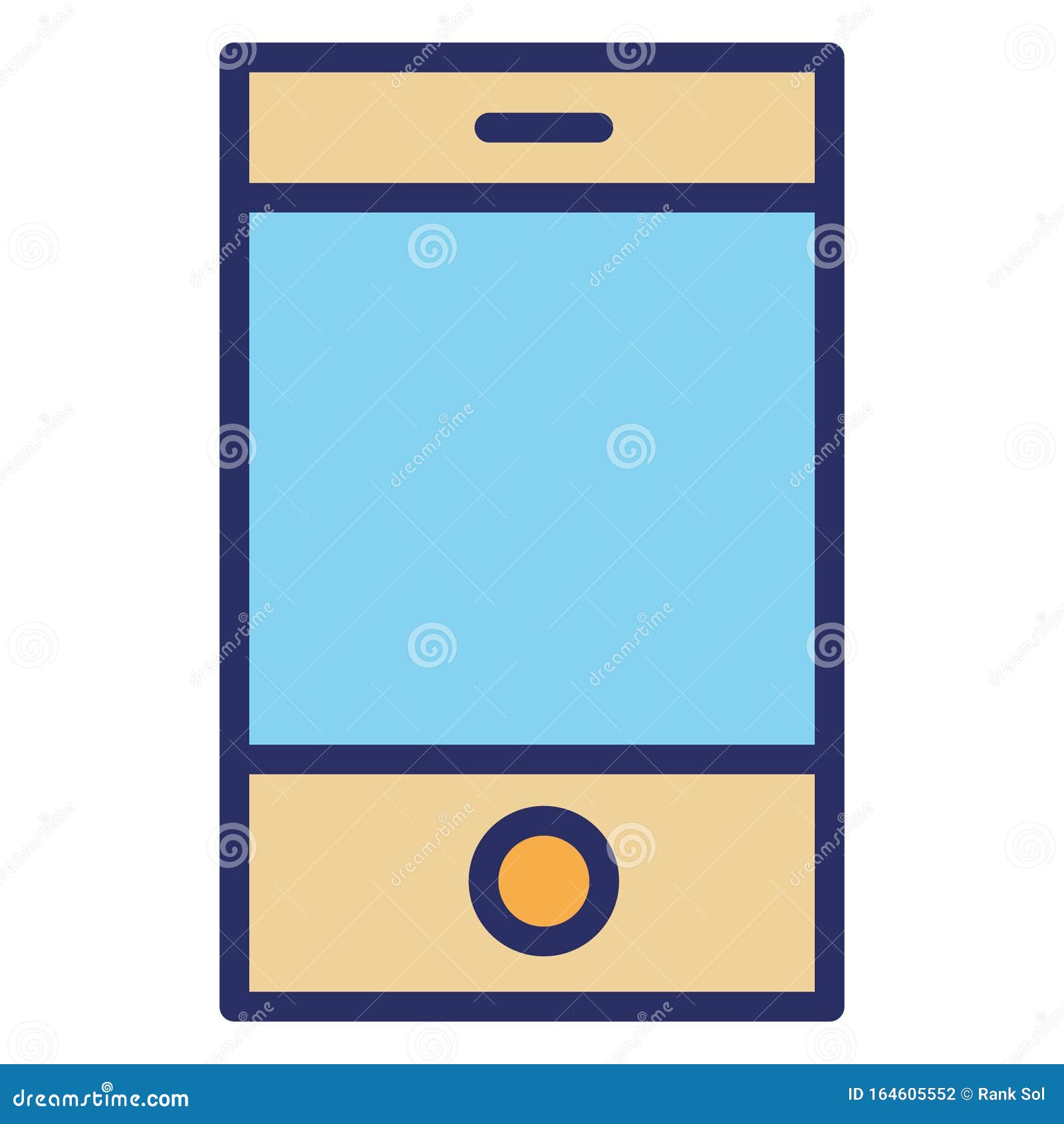 Cell Phone Isolated Vector Icon Fully Editable Stock Vector ...
