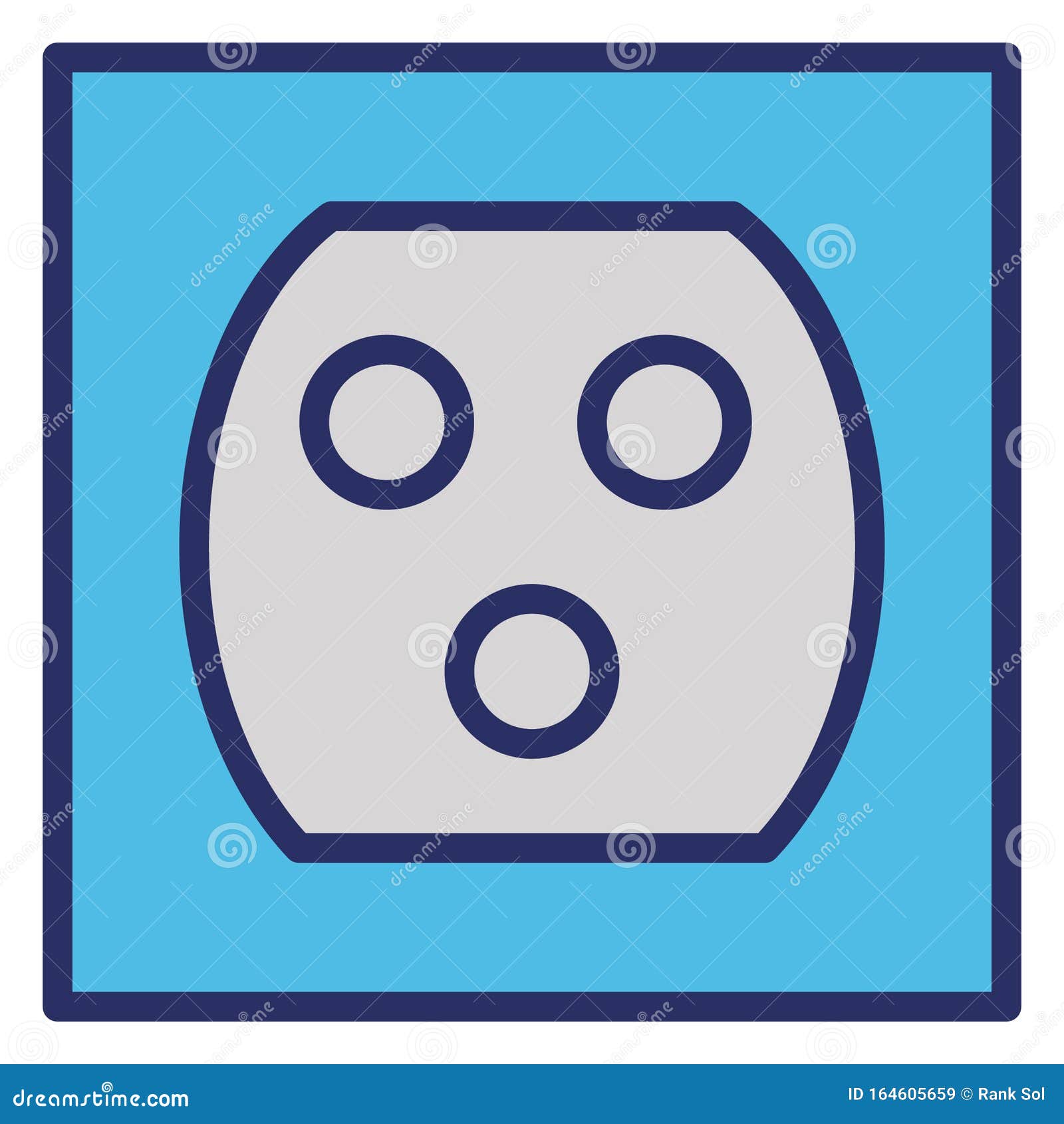 Double Socket Isolated Vector Icon Fully Editable Stock Vector ...