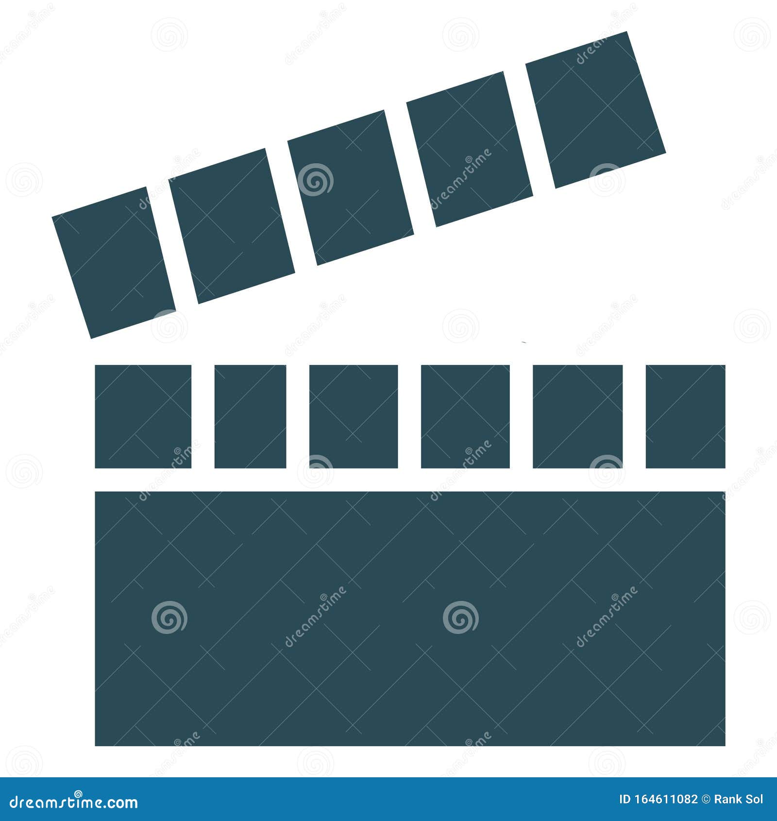 Clapboard Isolated Vector Icon Fully Editable Stock Vector ...