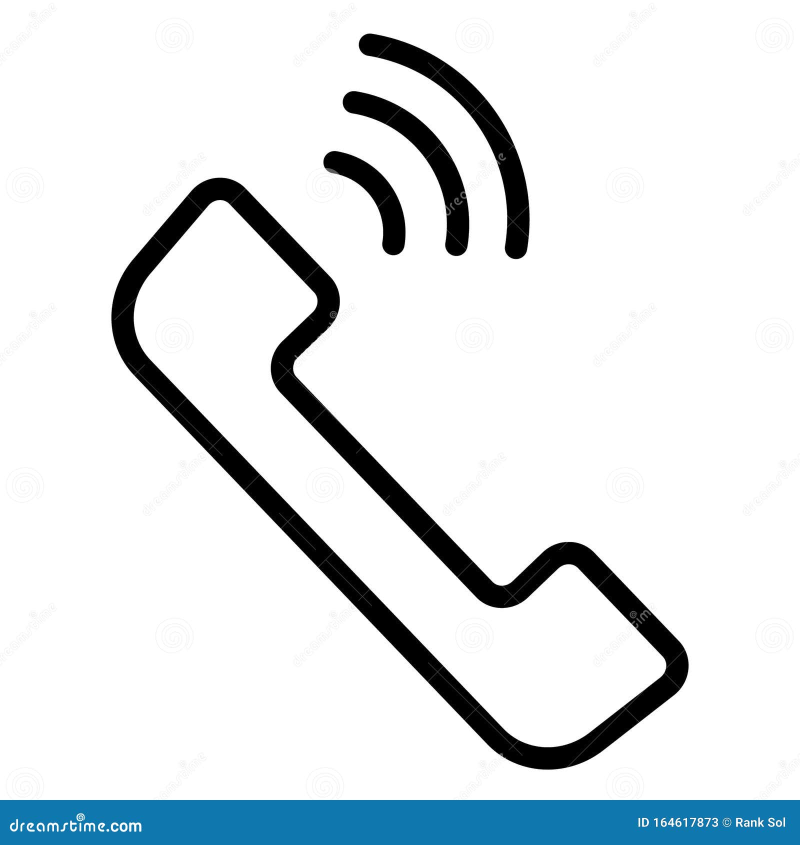 Incoming Call Isolated Vector Icon Fully Editable Stock Vector ...