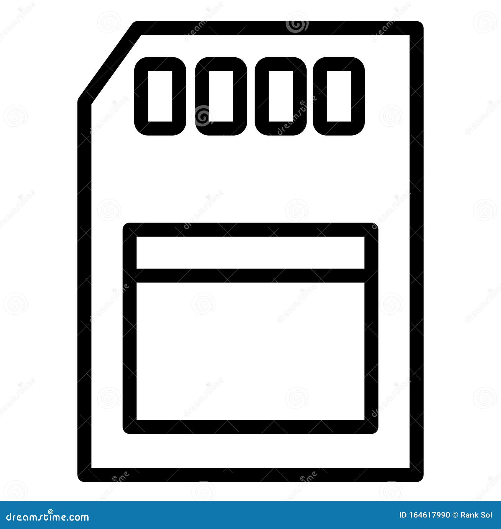 Cell Phone Memory Isolated Vector Icon Fully Editable Stock Vector ...