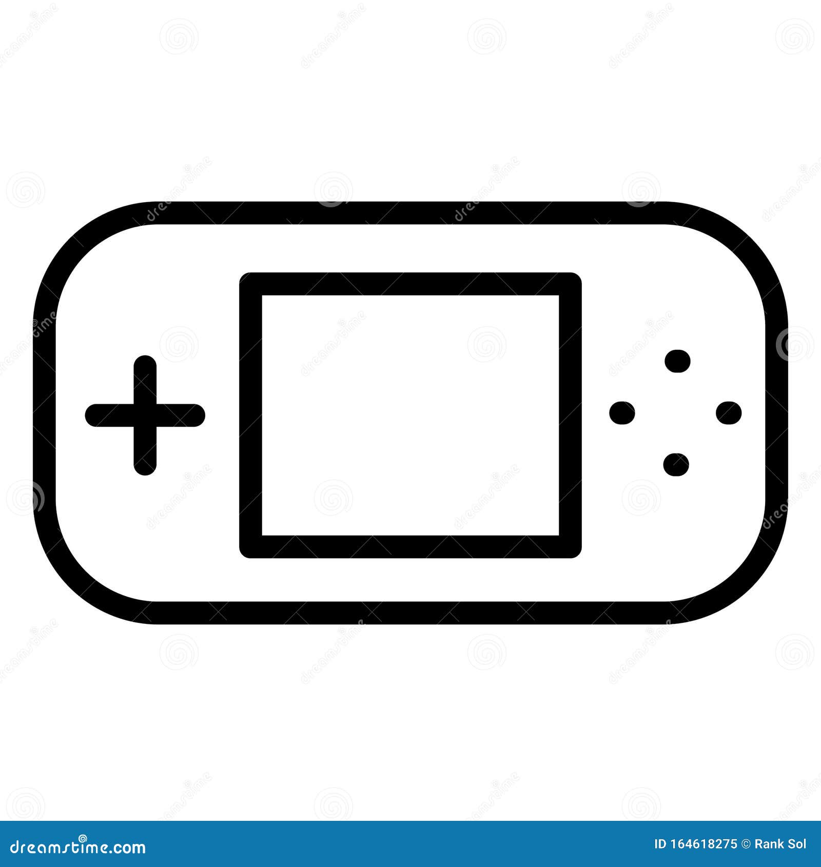 Game Device Isolated Vector Icon Fully Editable Stock Vector ...