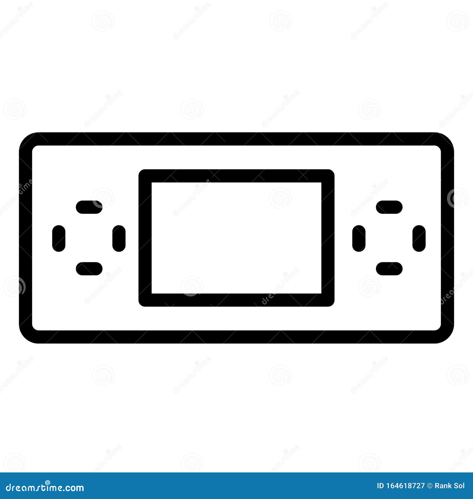 Game Device Isolated Vector Icon Fully Editable Stock Vector ...