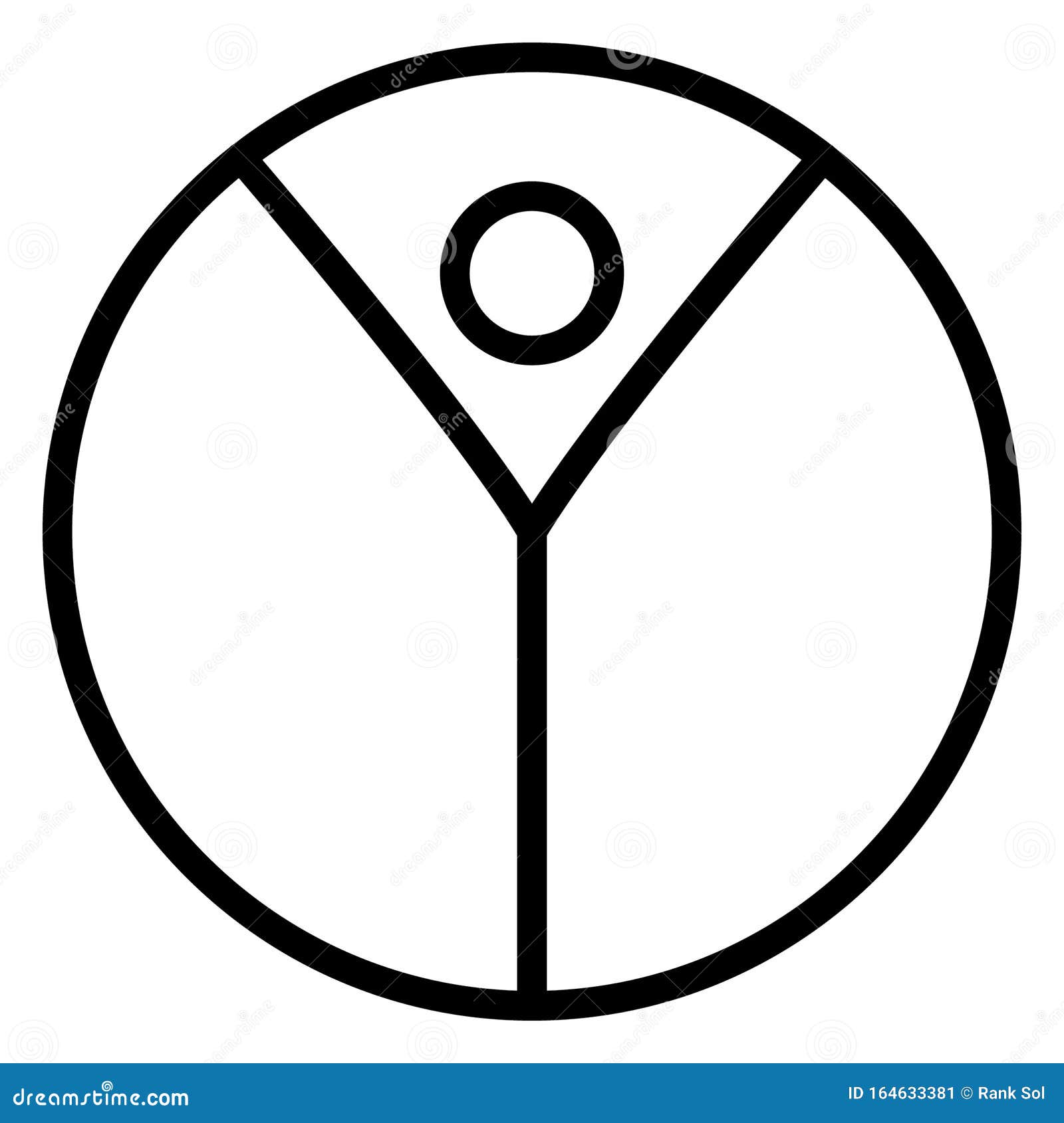 Tiandao Symbol Isolated Vector Icon Which Can Easily Modify or Edit ...