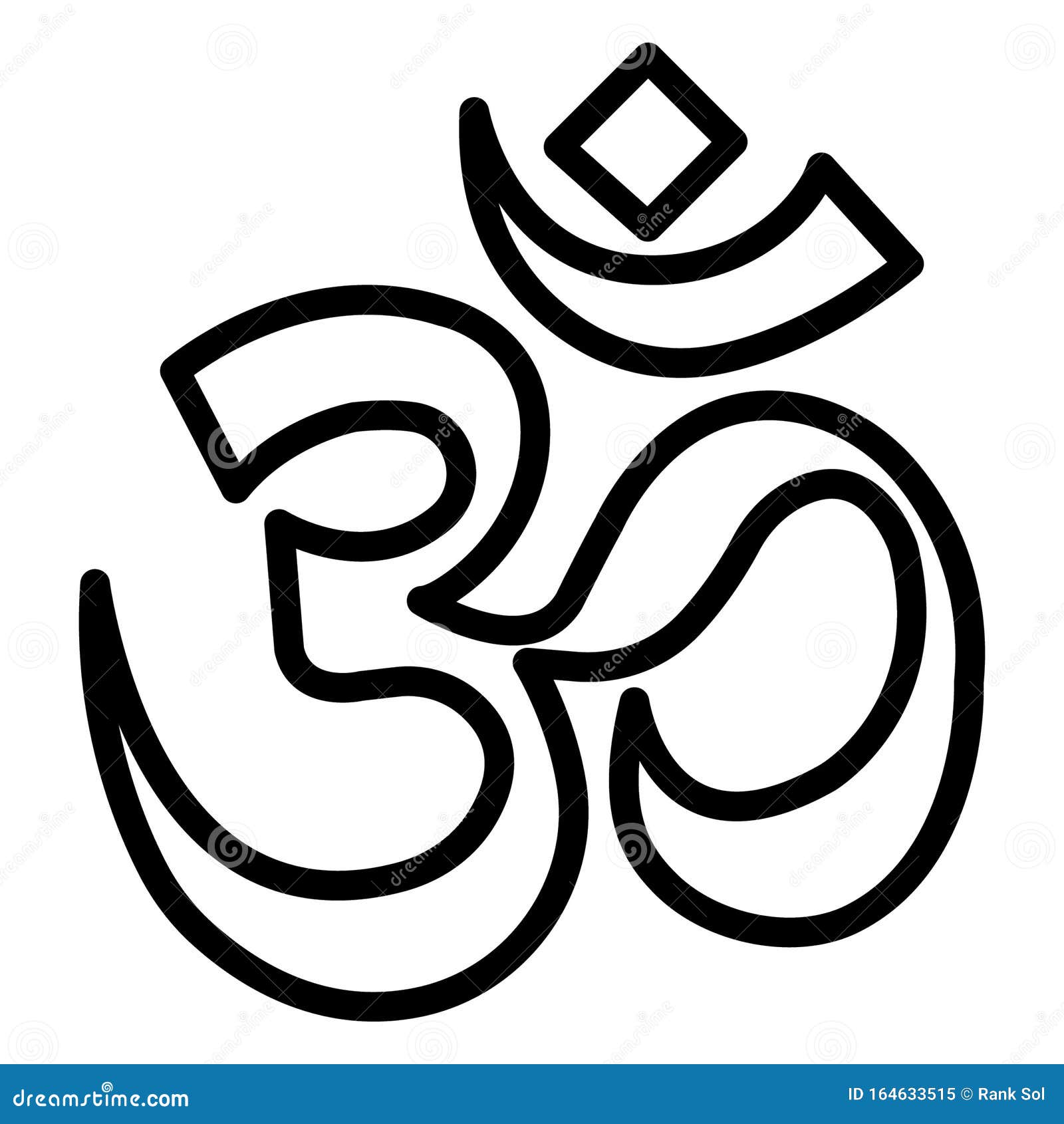 Aum Isolated Vector Icon Which Can Easily Modify or Edit Stock Vector ...